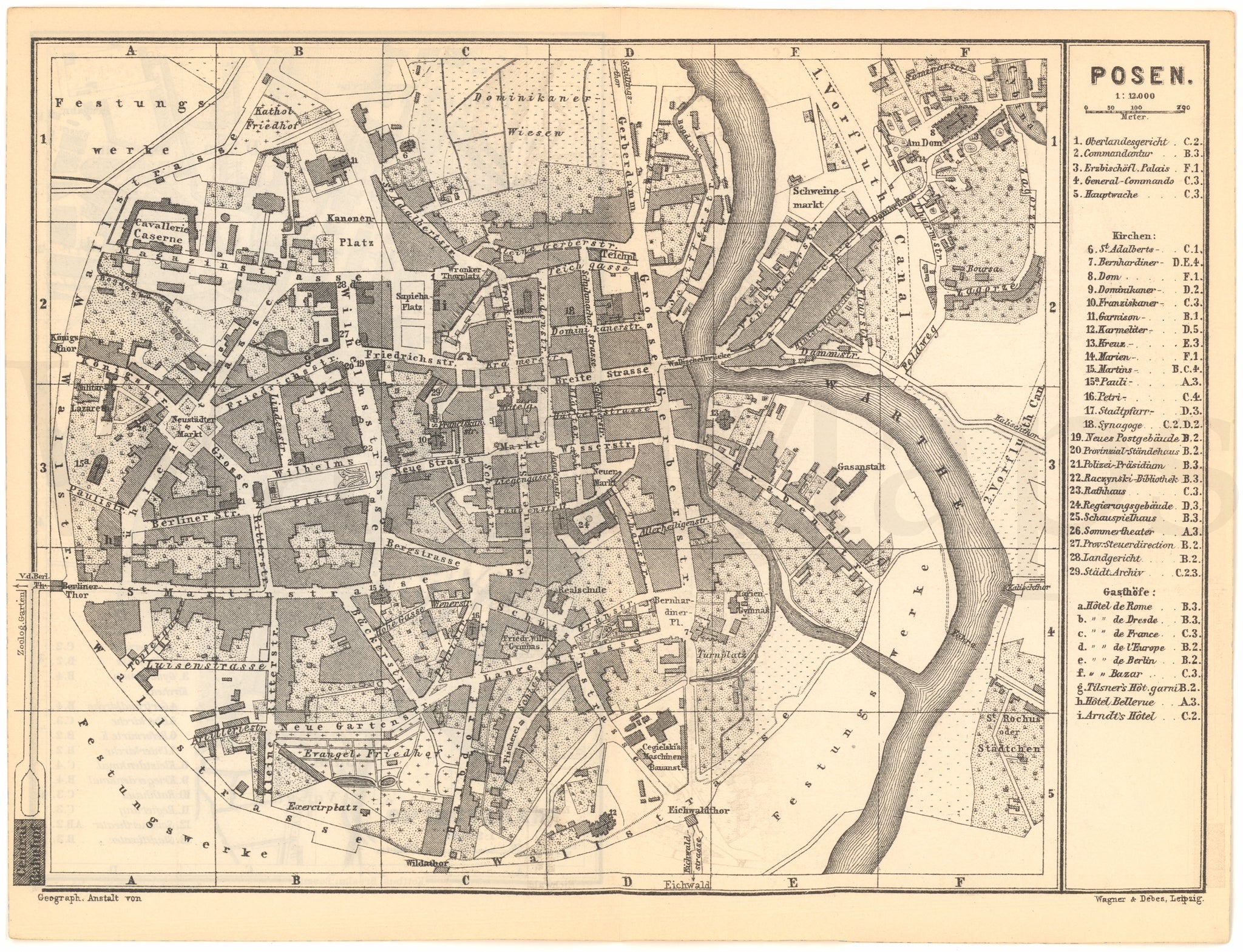 Poznan, Poland 1886 – WardMaps LLC