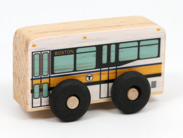 MBTA Wooden Push Bus Toy – WardMaps LLC