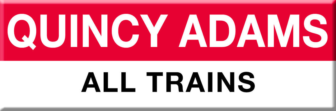 MBTA Red Line Quincy Adams Station Magnet – WardMaps LLC