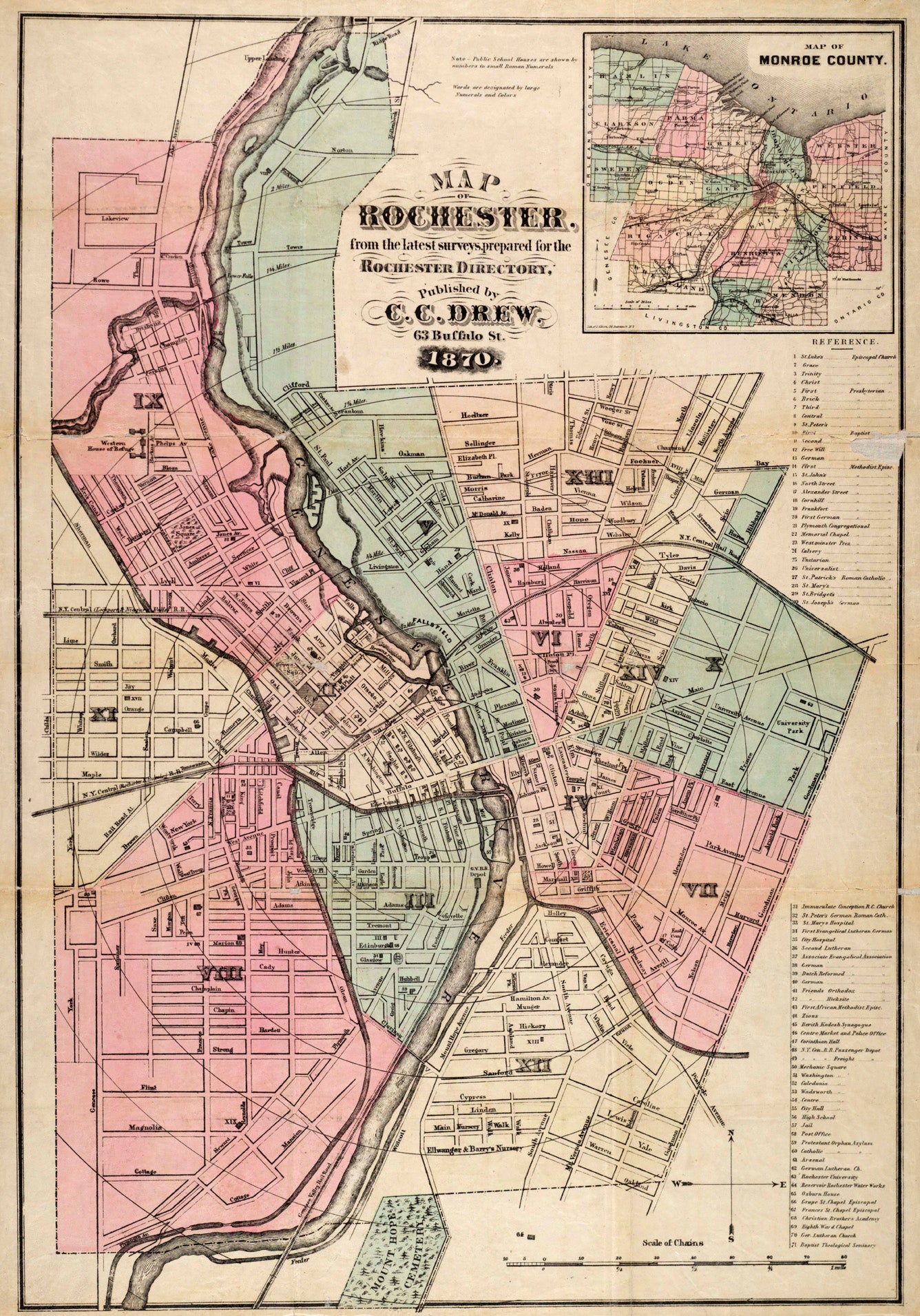 Rochester, New York 1870 – WardMaps LLC
