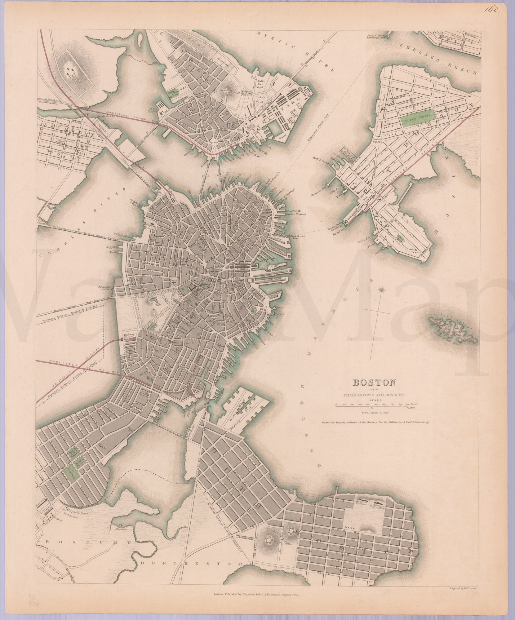 Boston, Massachusetts 1842 (V2) – WardMaps LLC