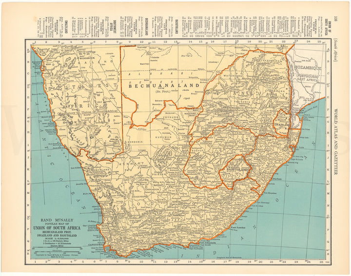 South Africa 1937 – WardMaps LLC