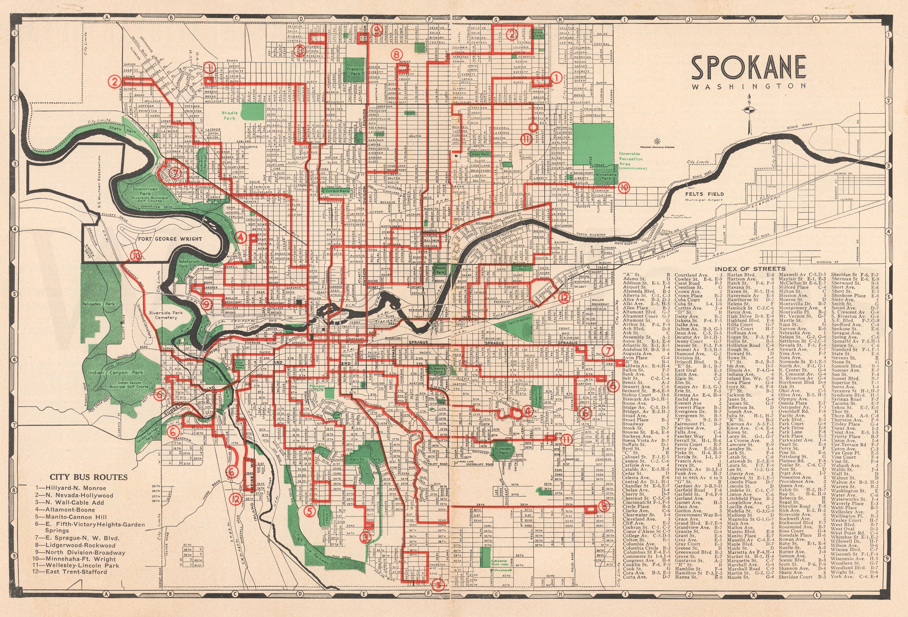 Spokane, Washington (Cropped) – WardMaps LLC
