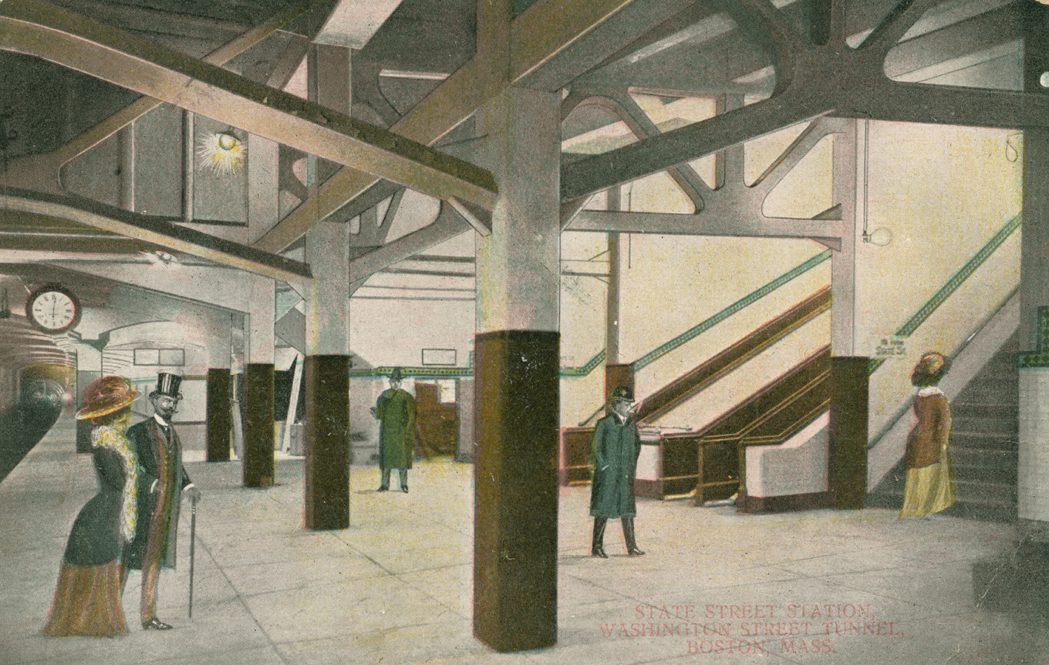 State Station, Boston, Massachusetts Circa 1910 – WardMaps LLC