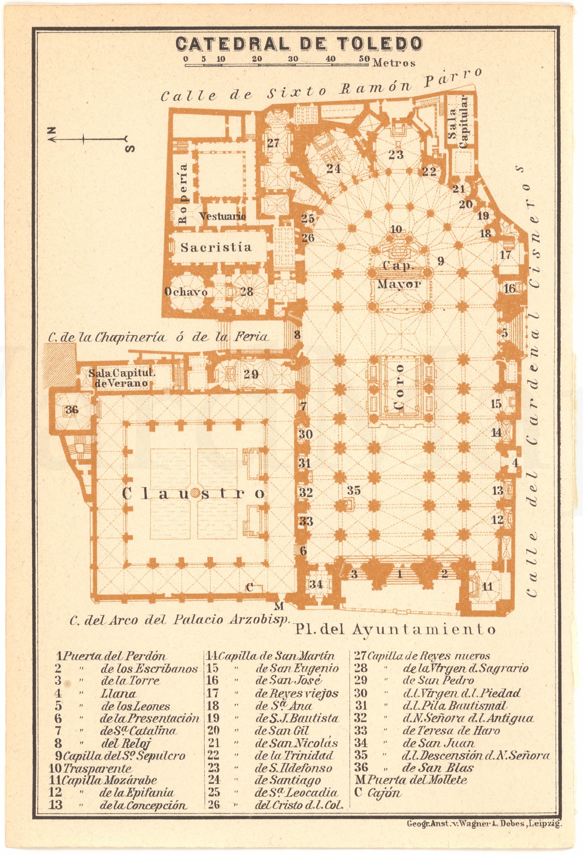 Toledo Cathedral, Spain 1929 – WardMaps LLC
