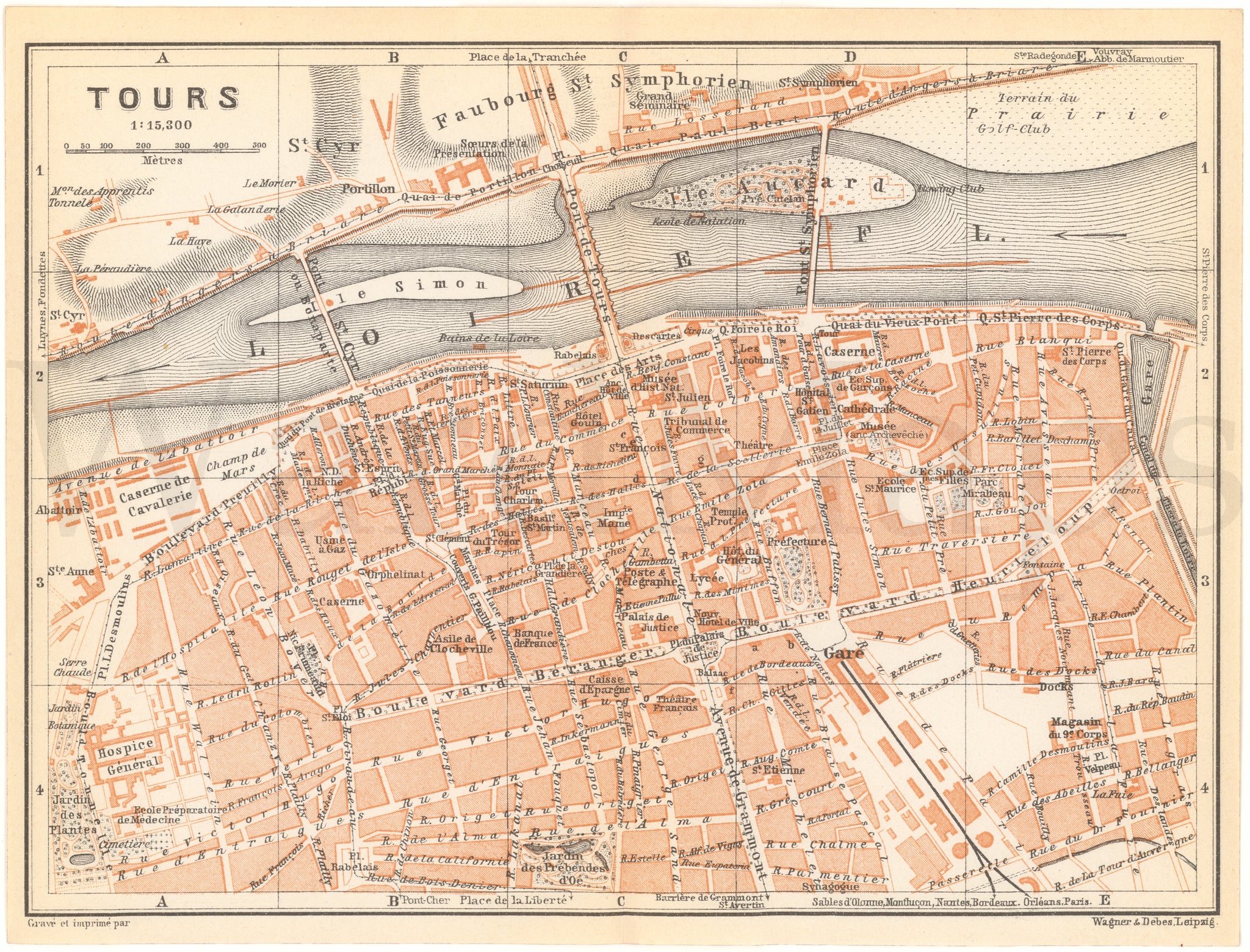 Tours, France 1913 – WardMaps LLC