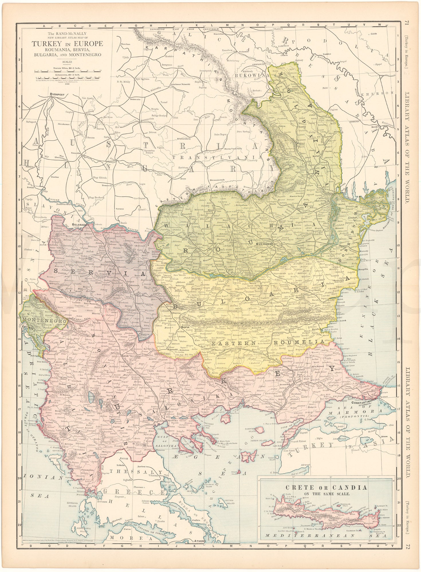 Turkey In Europe and Eastern Balkans 1912 – WardMaps LLC
