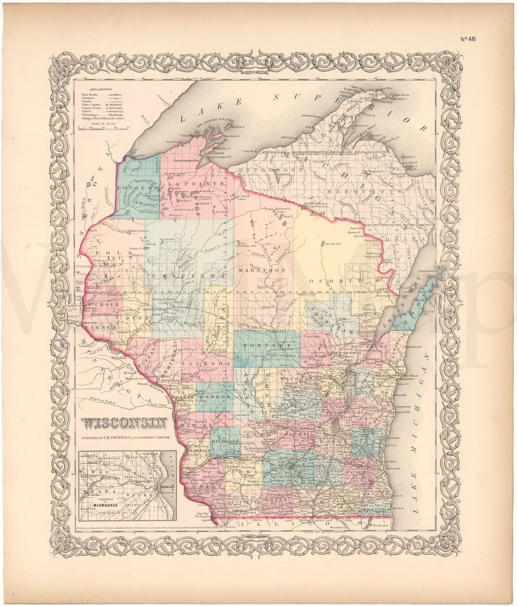 Wisconsin 1856 – WardMaps LLC
