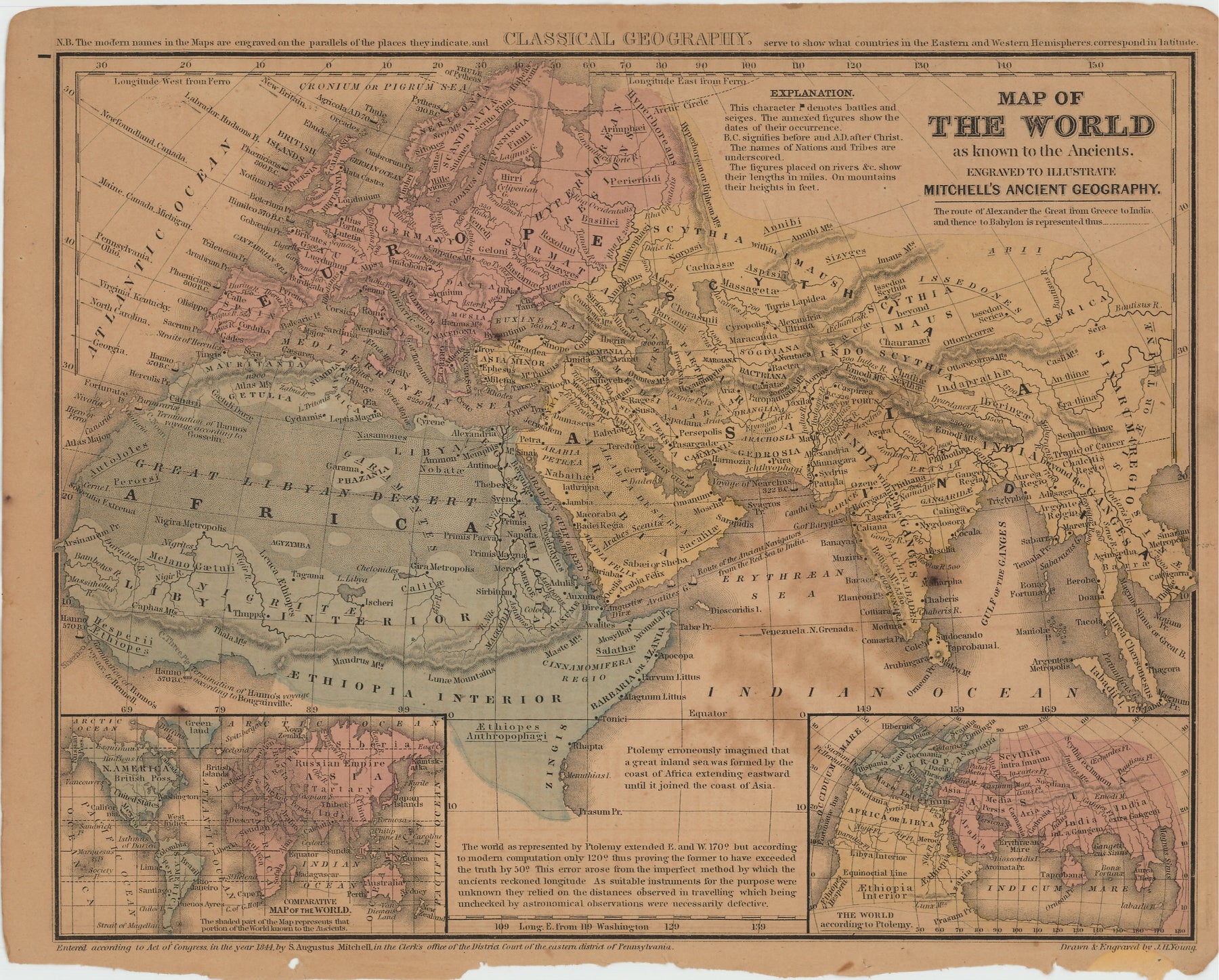 Mitchell's Ancient Atlas 1865: The World as Known to the Ancients ...