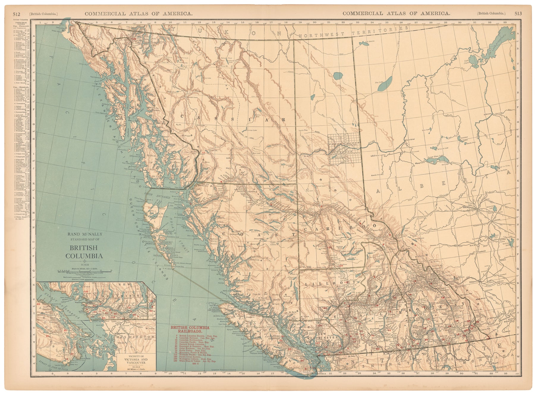 British Columbia, Canada 1921 – WardMaps LLC