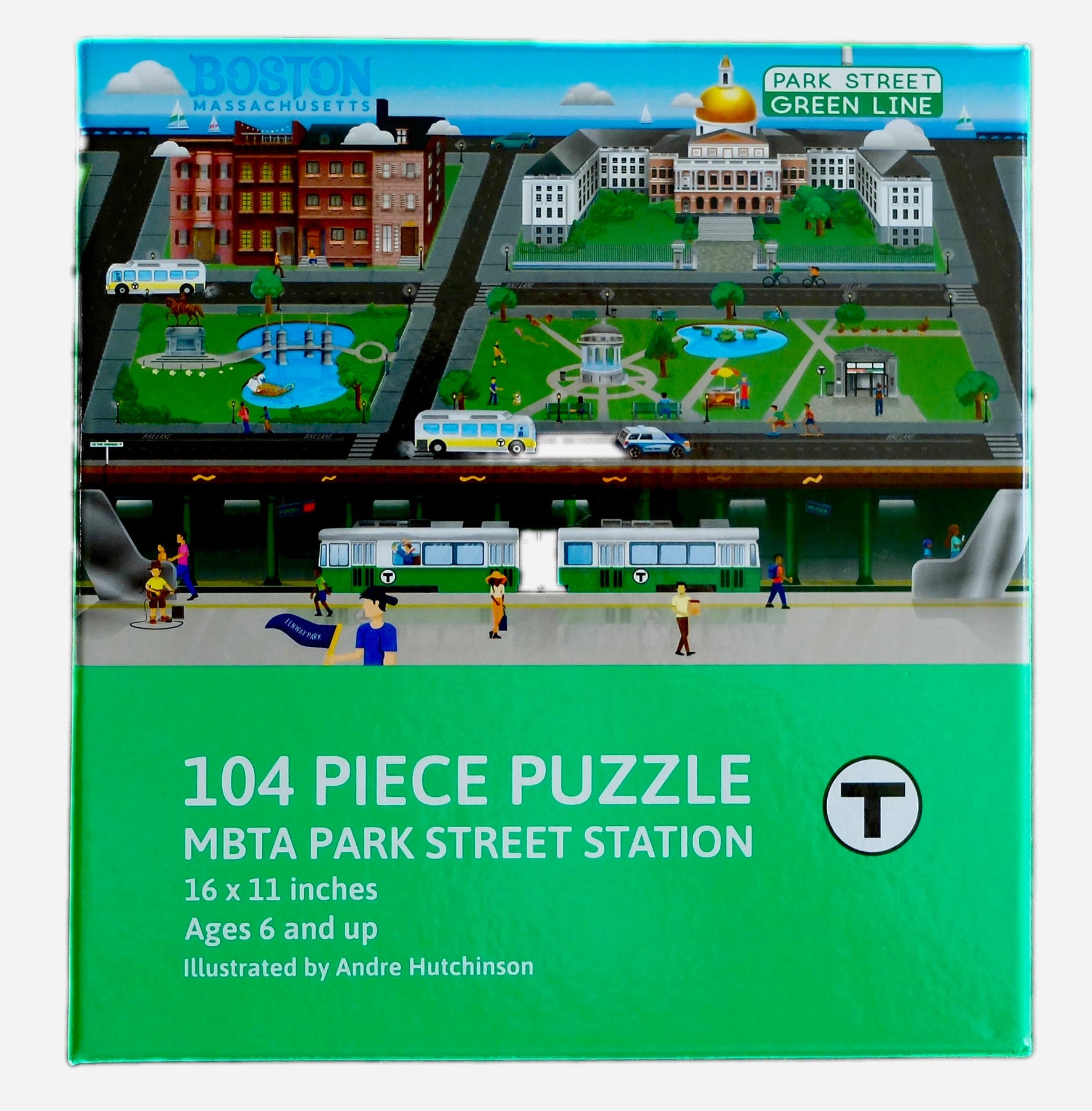 MBTA Park Street Station 104 Piece Puzzle – WardMaps LLC