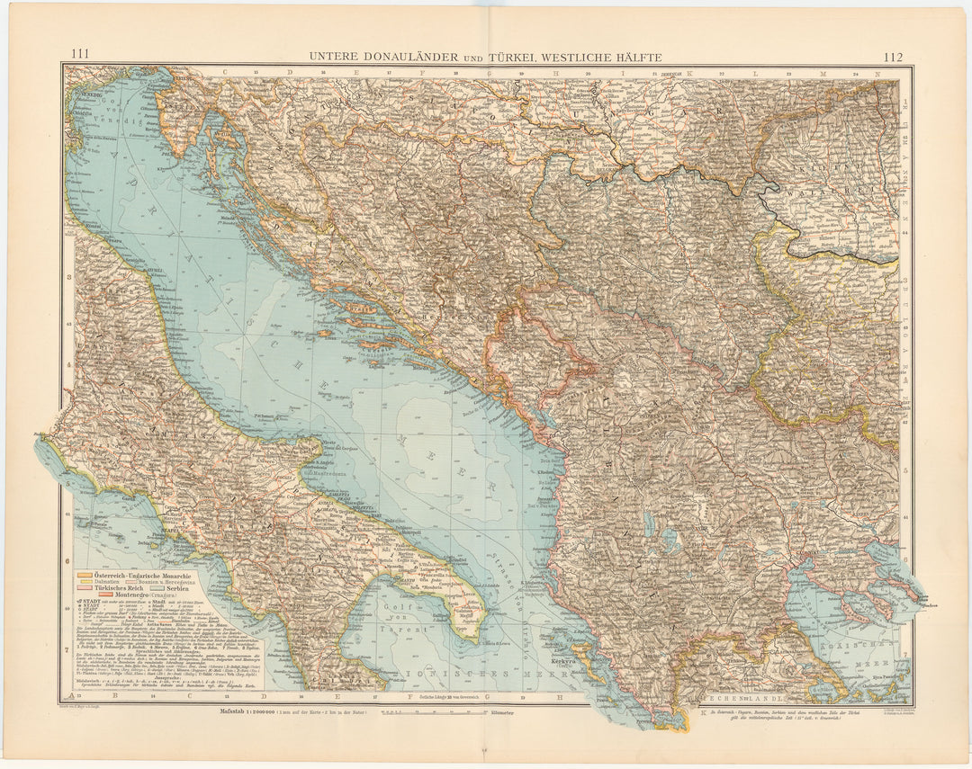 Balkans 1899: Western Portion – WardMaps LLC