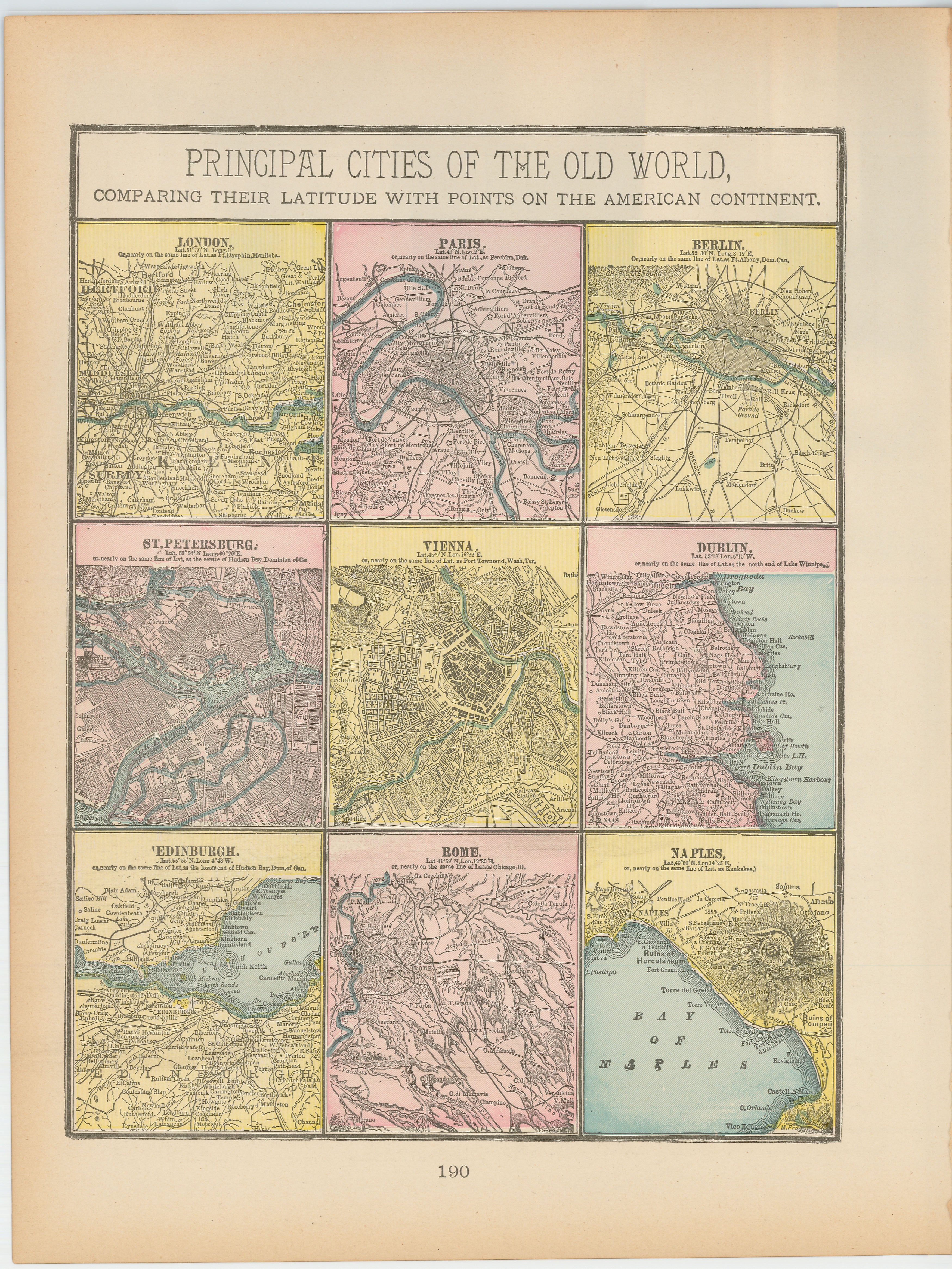 Principal Cities of the Old World 1894 – WardMaps LLC