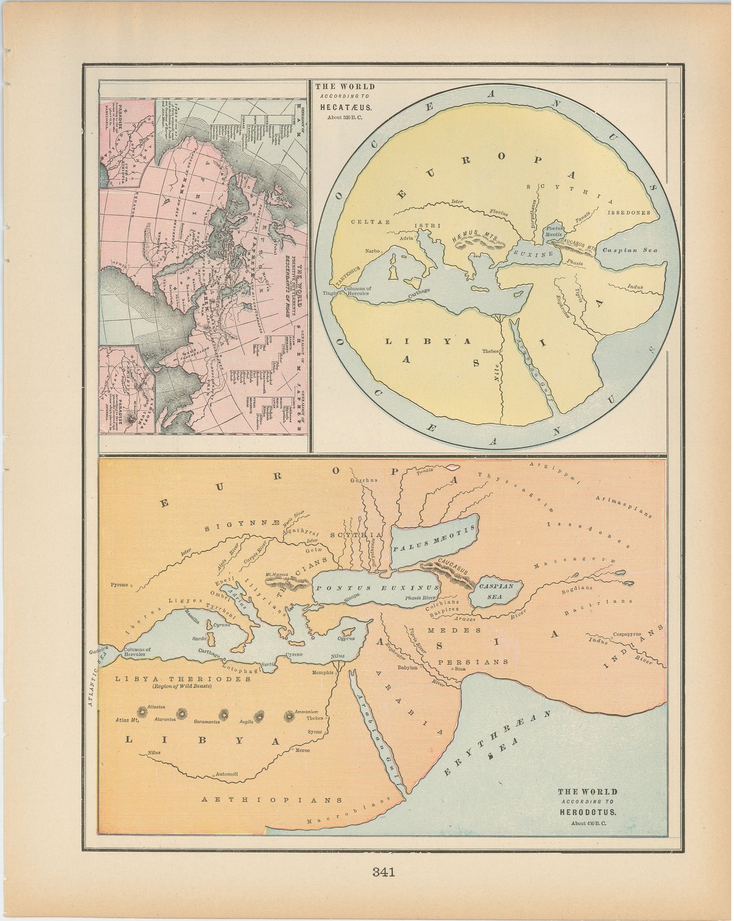 Classical Map 1894: The World According to the Ancients – WardMaps LLC