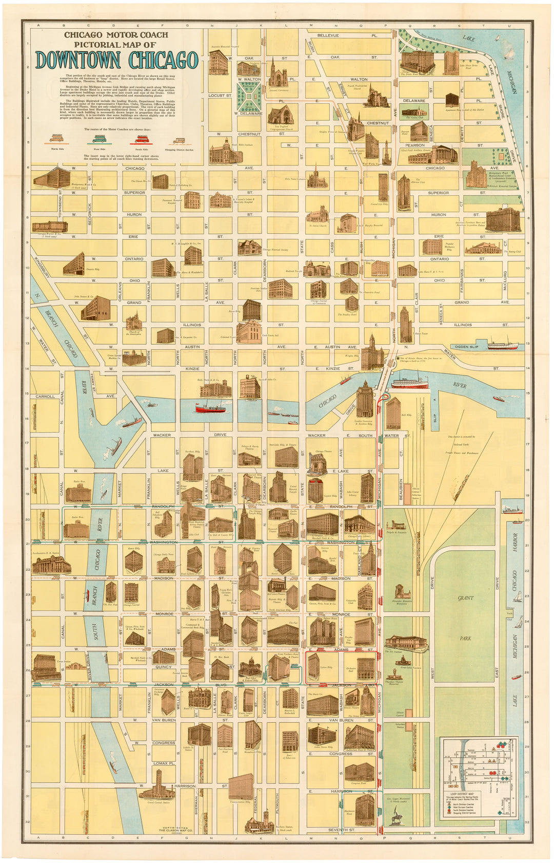 Street Map Downtown Chicago