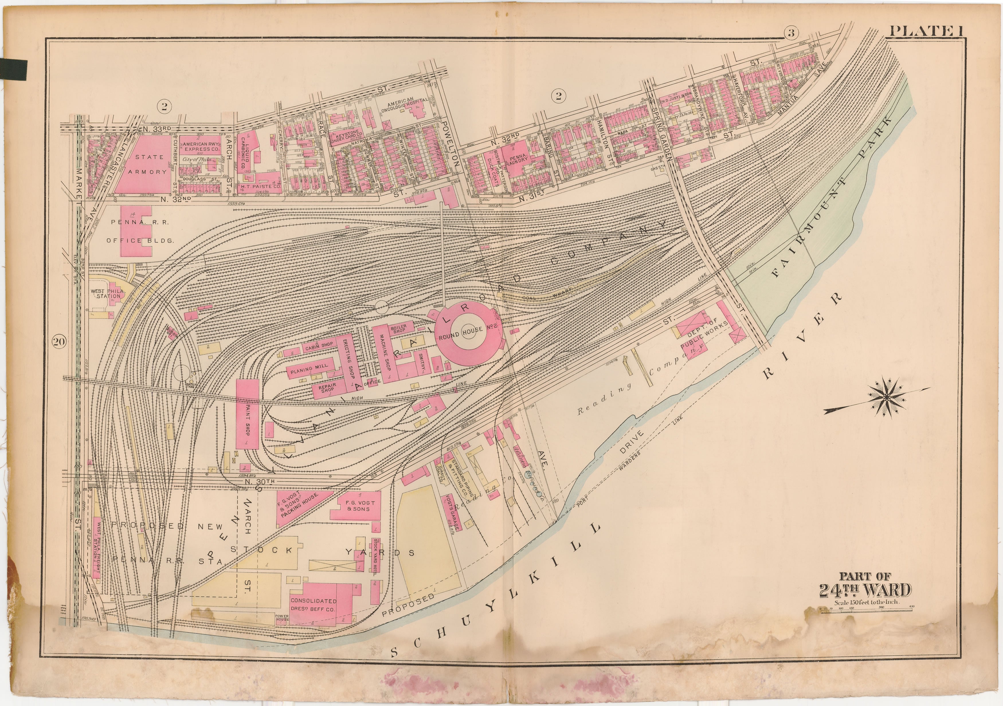 West Philadelphia 1927 Plate 001 – WardMaps LLC