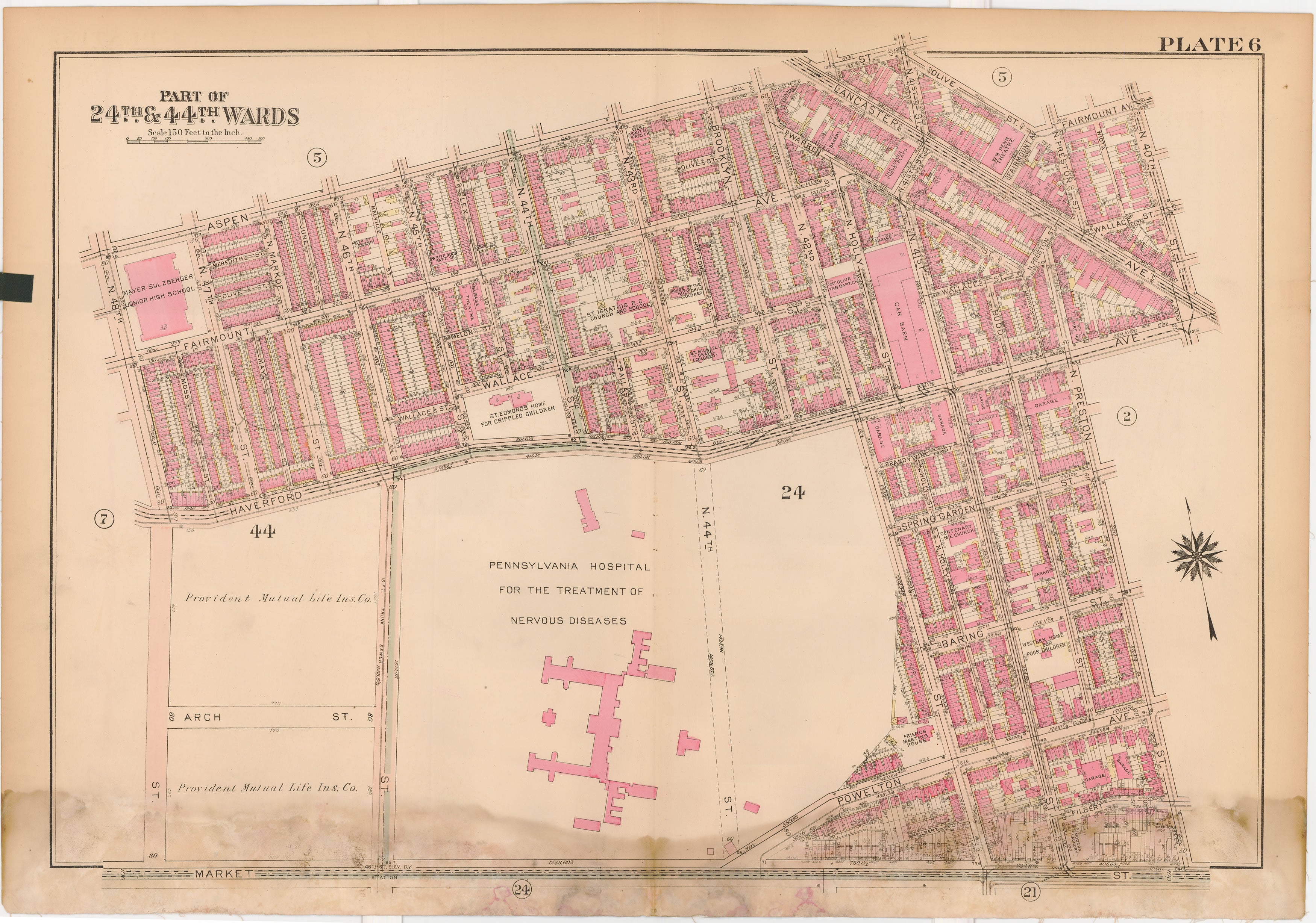 West Philadelphia 1927 Plate 006 – WardMaps LLC