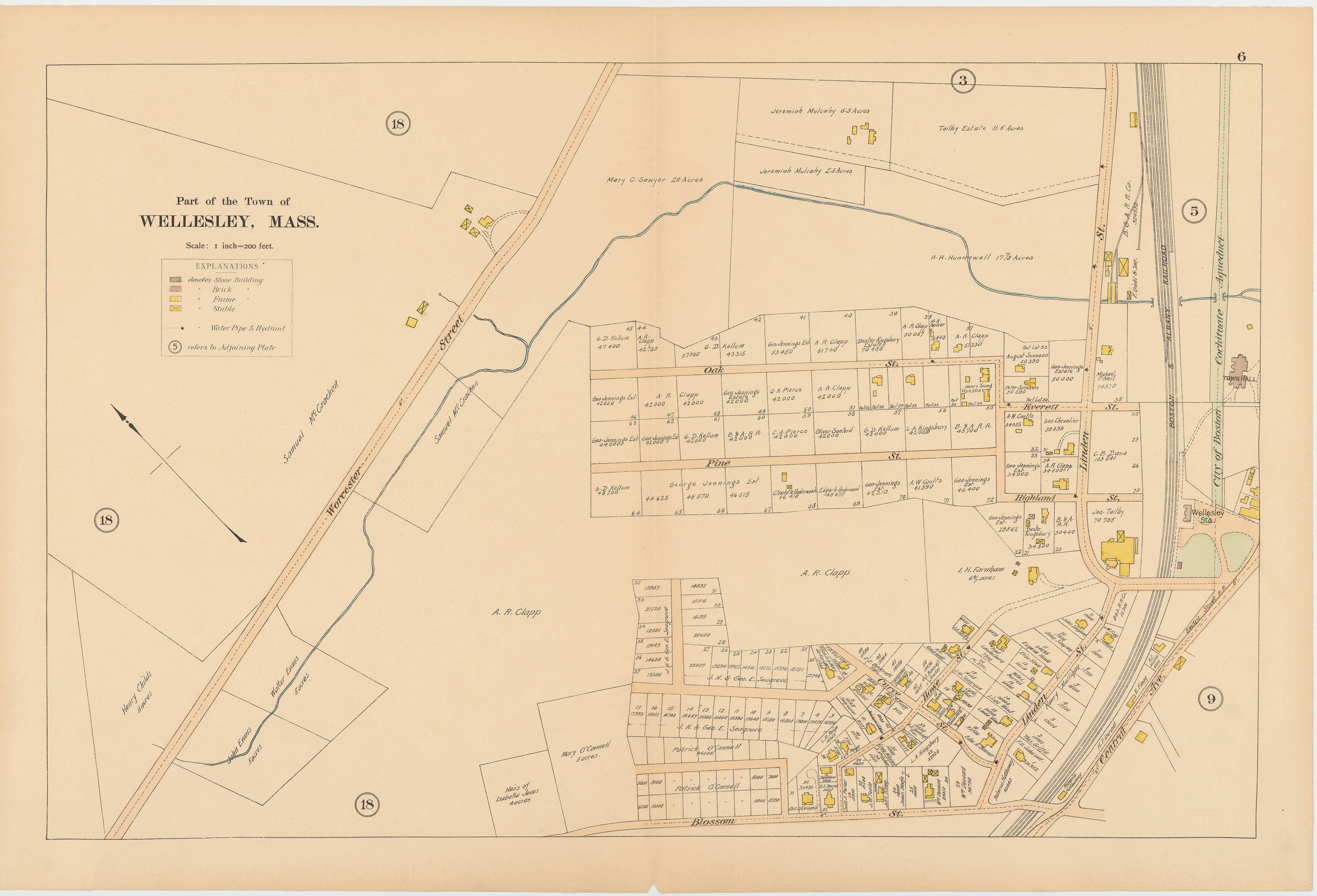 Wellesley, Massachusetts 1897 Plate 006 – WardMaps LLC