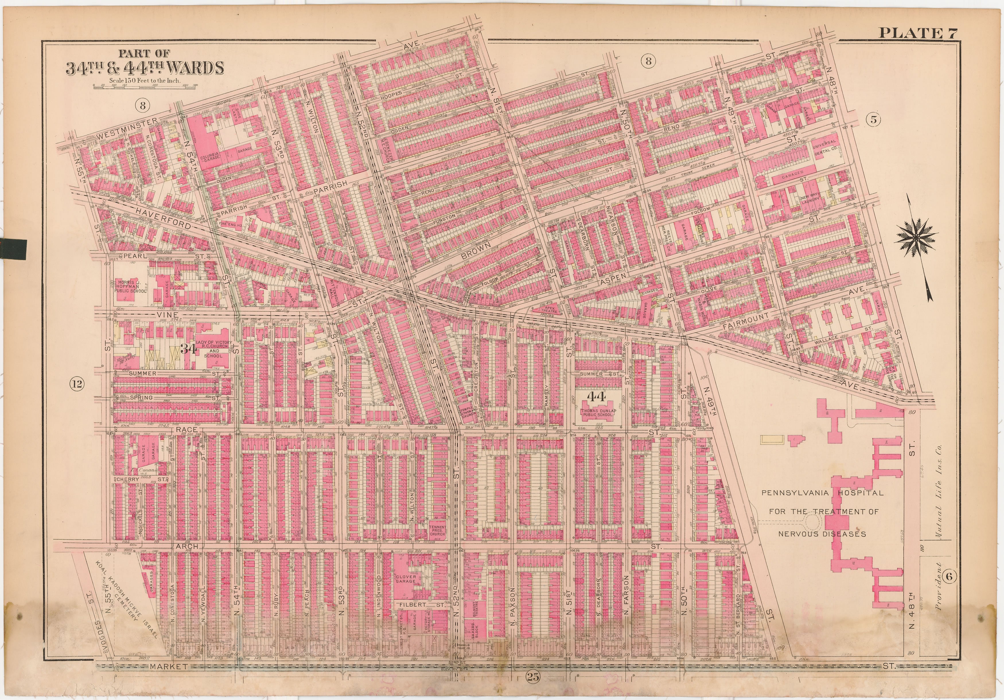 West Philadelphia 1927 Plate 007 – WardMaps LLC