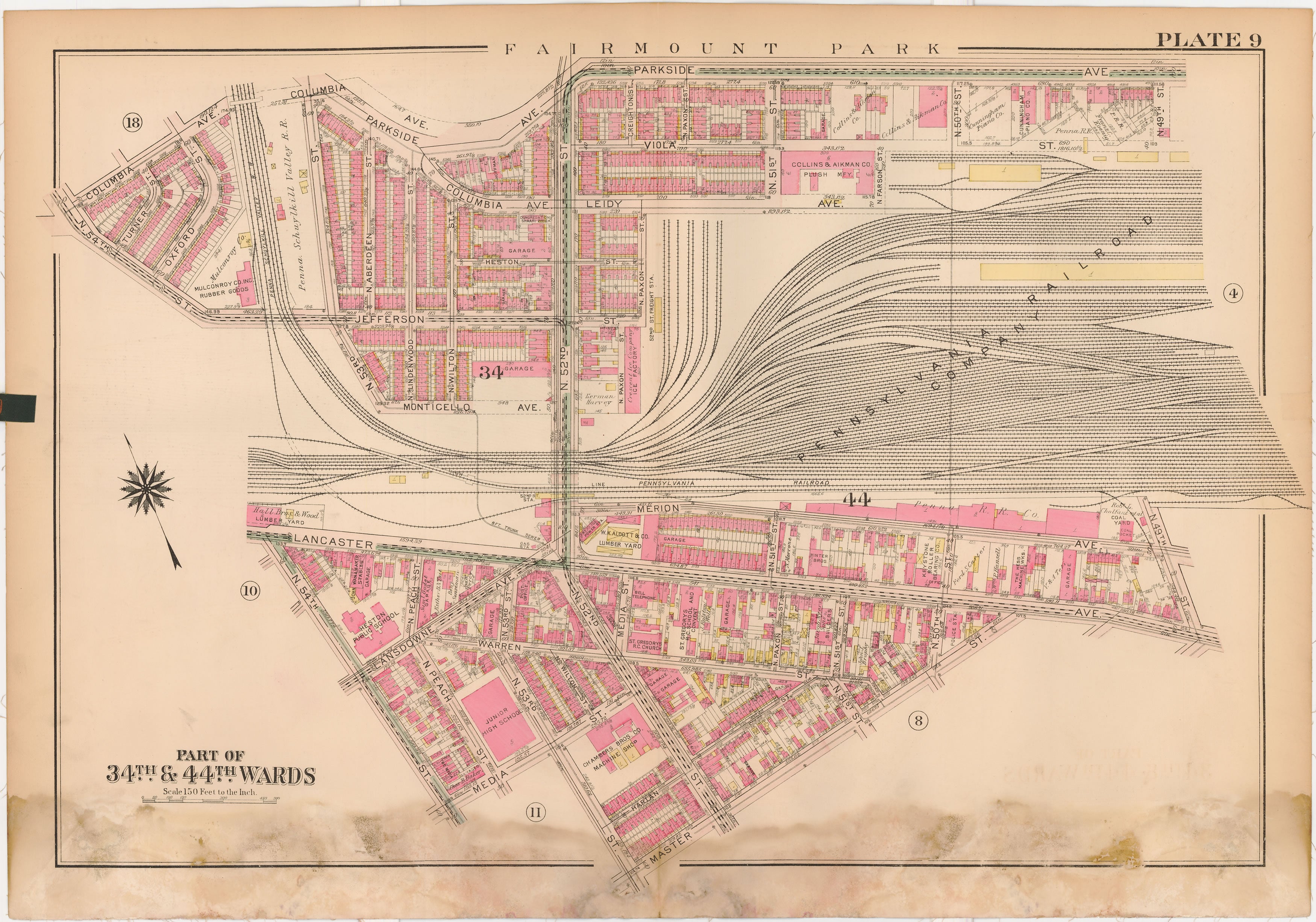 West Philadelphia 1927 Plate 009 – WardMaps LLC
