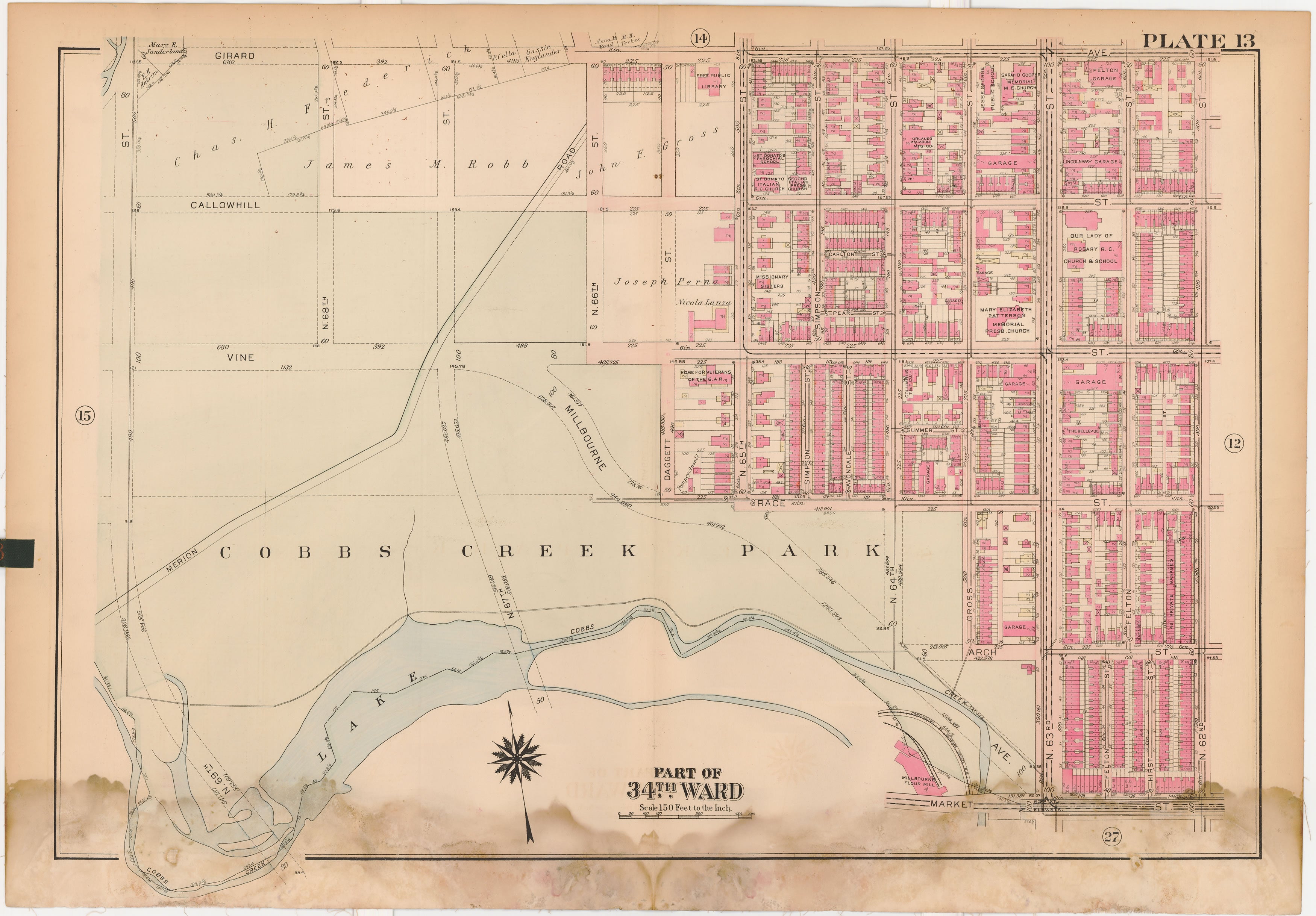 West Philadelphia 1927 Plate 013 – WardMaps LLC