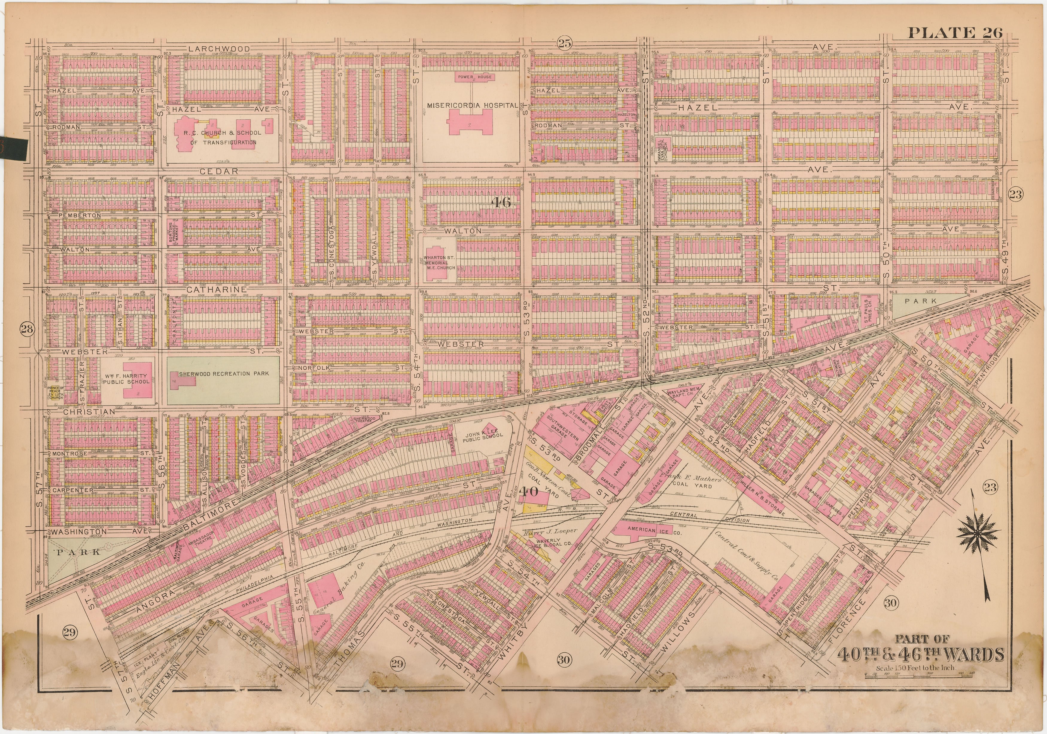 West Philadelphia 1927 Plate 026 – WardMaps LLC
