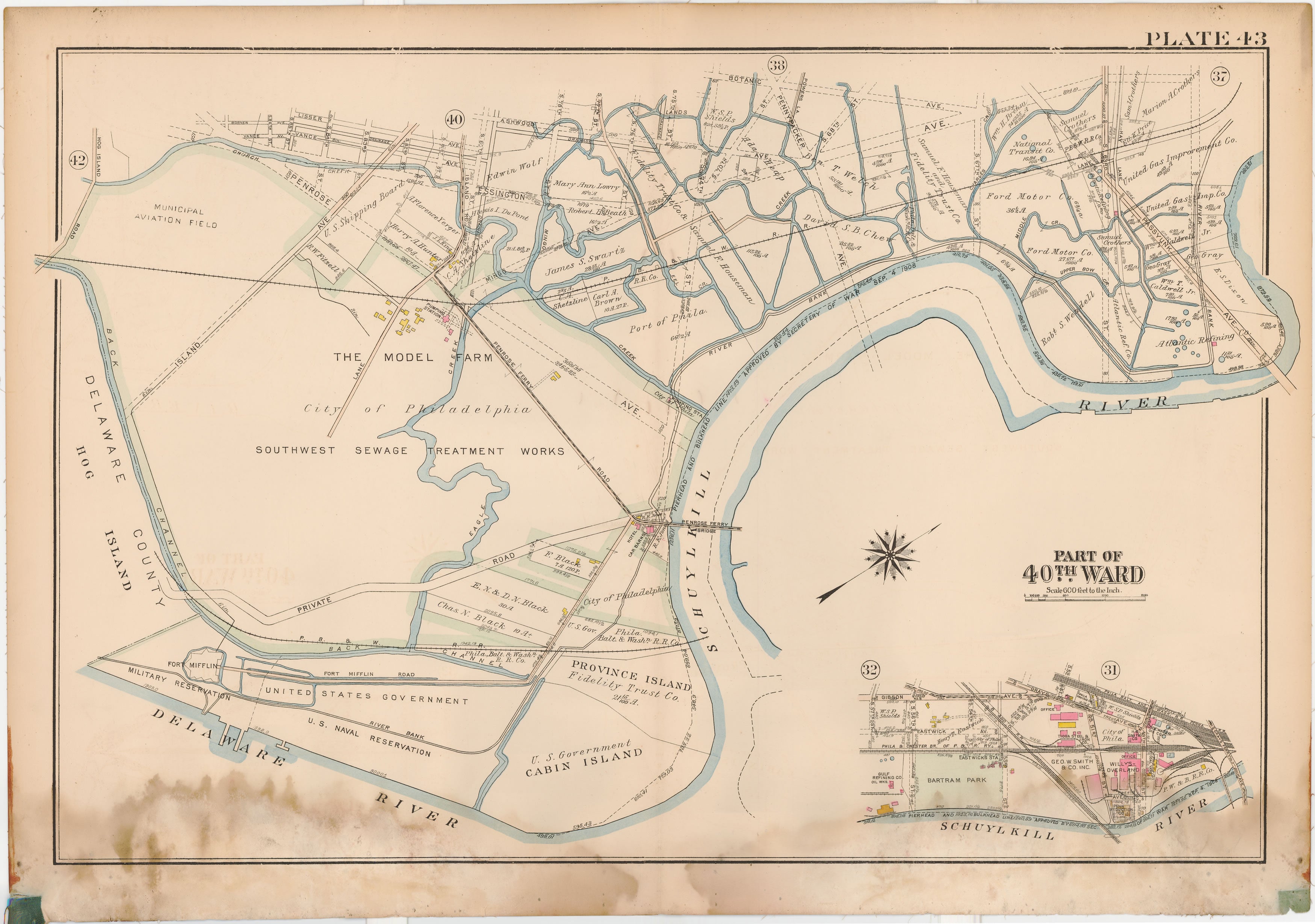 West Philadelphia 1927 Plate 043 – WardMaps LLC