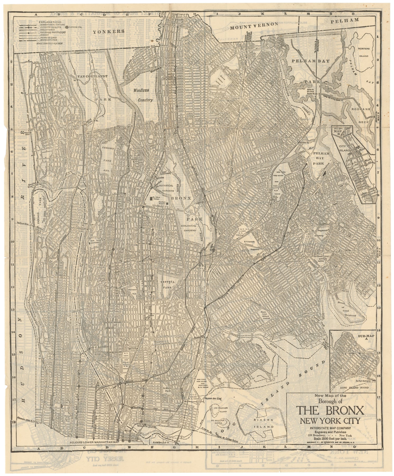 The Bronx, New York City Red Book Map 1927 – WardMaps LLC