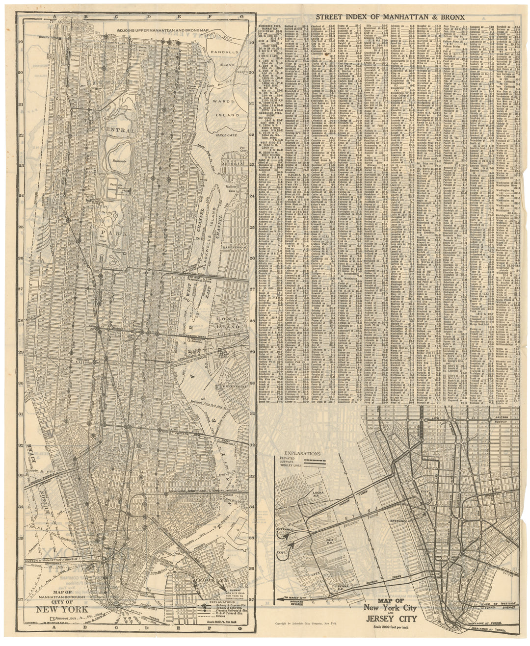 Manhattan, New York City Red Book Map 1927 – WardMaps LLC