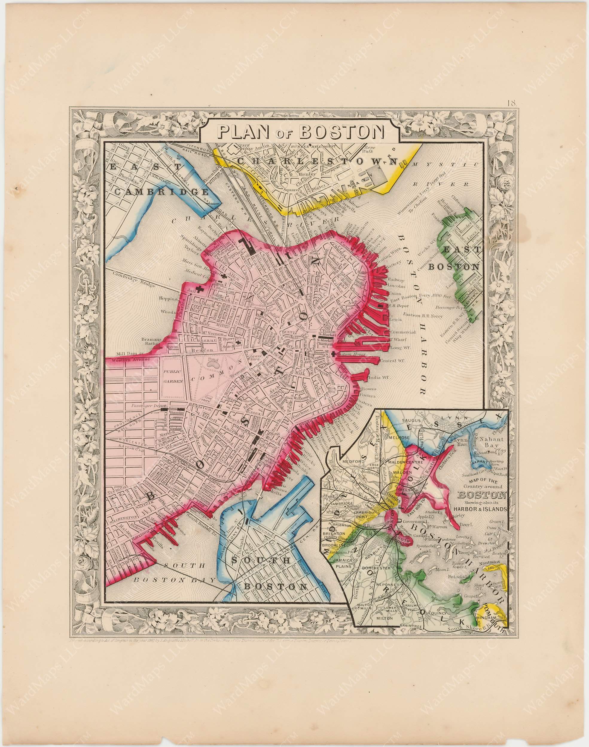 Boston, Massachusetts 1860 – WardMaps LLC