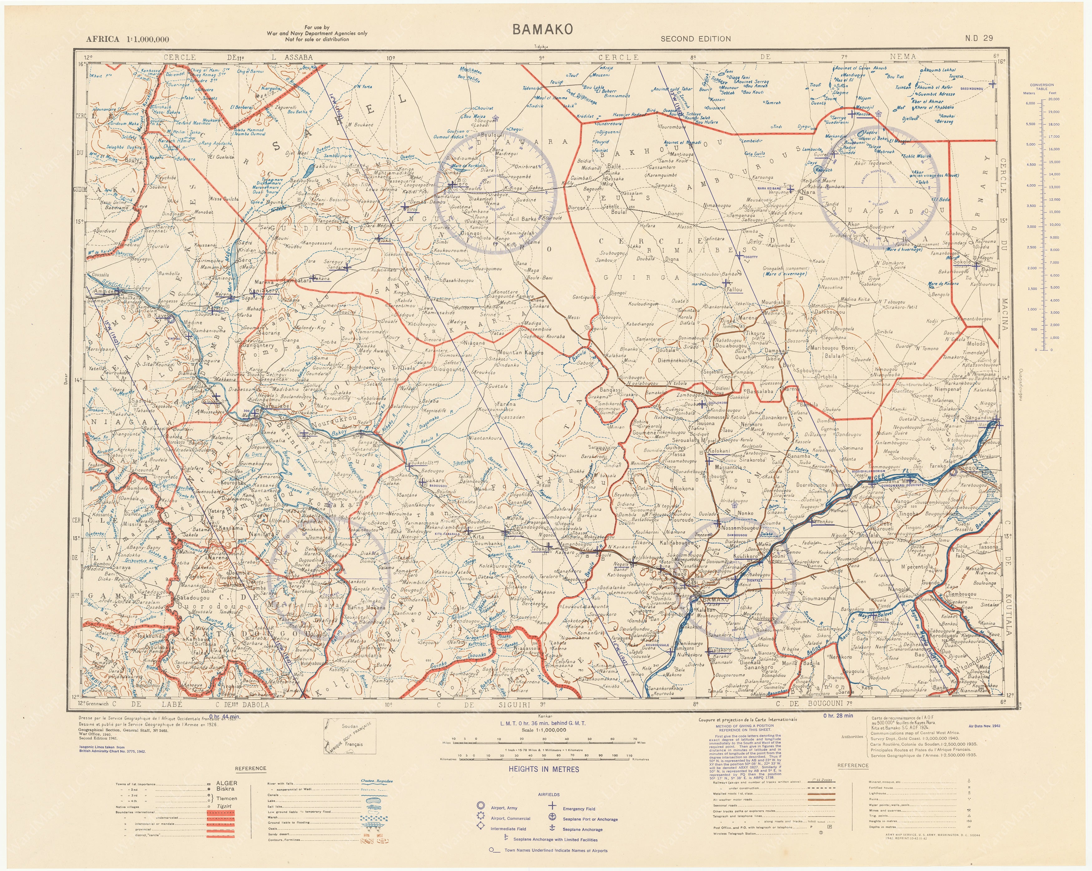 Mali: Bamako Region 1942 – WardMaps LLC