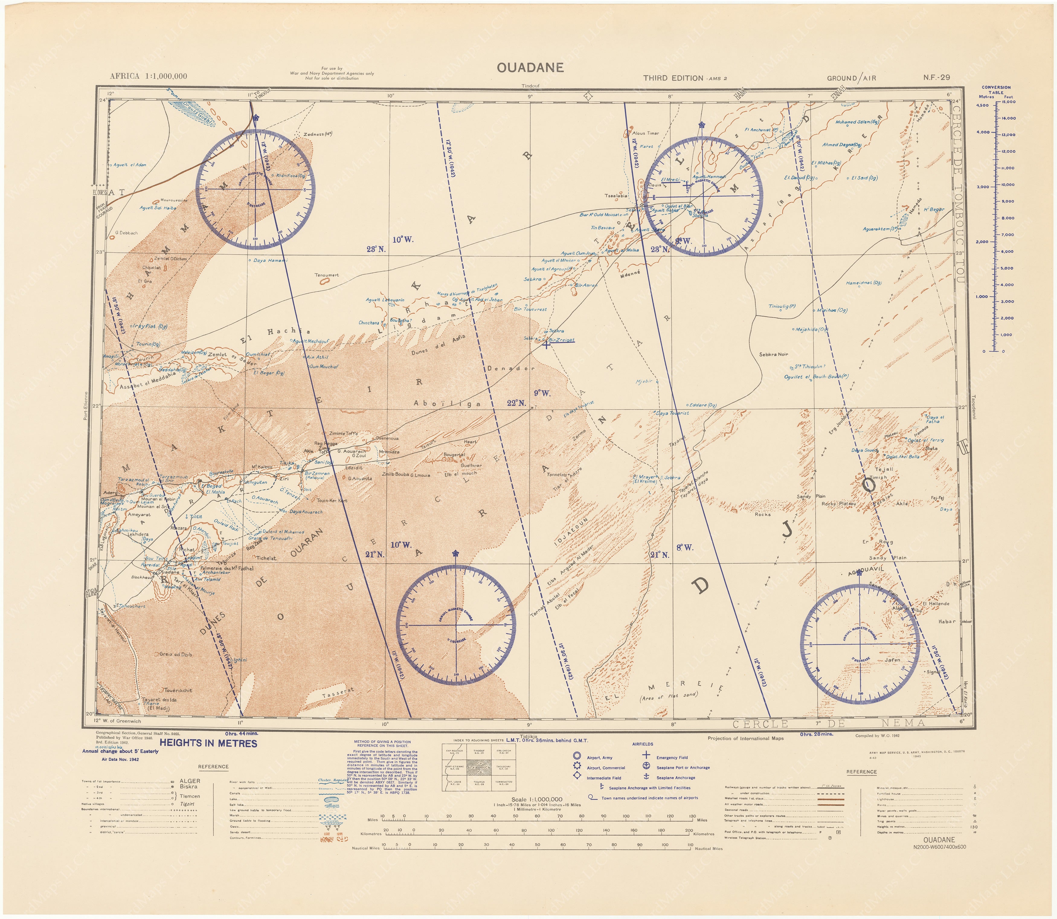 Morocco (Central Part) 1943 – WardMaps LLC