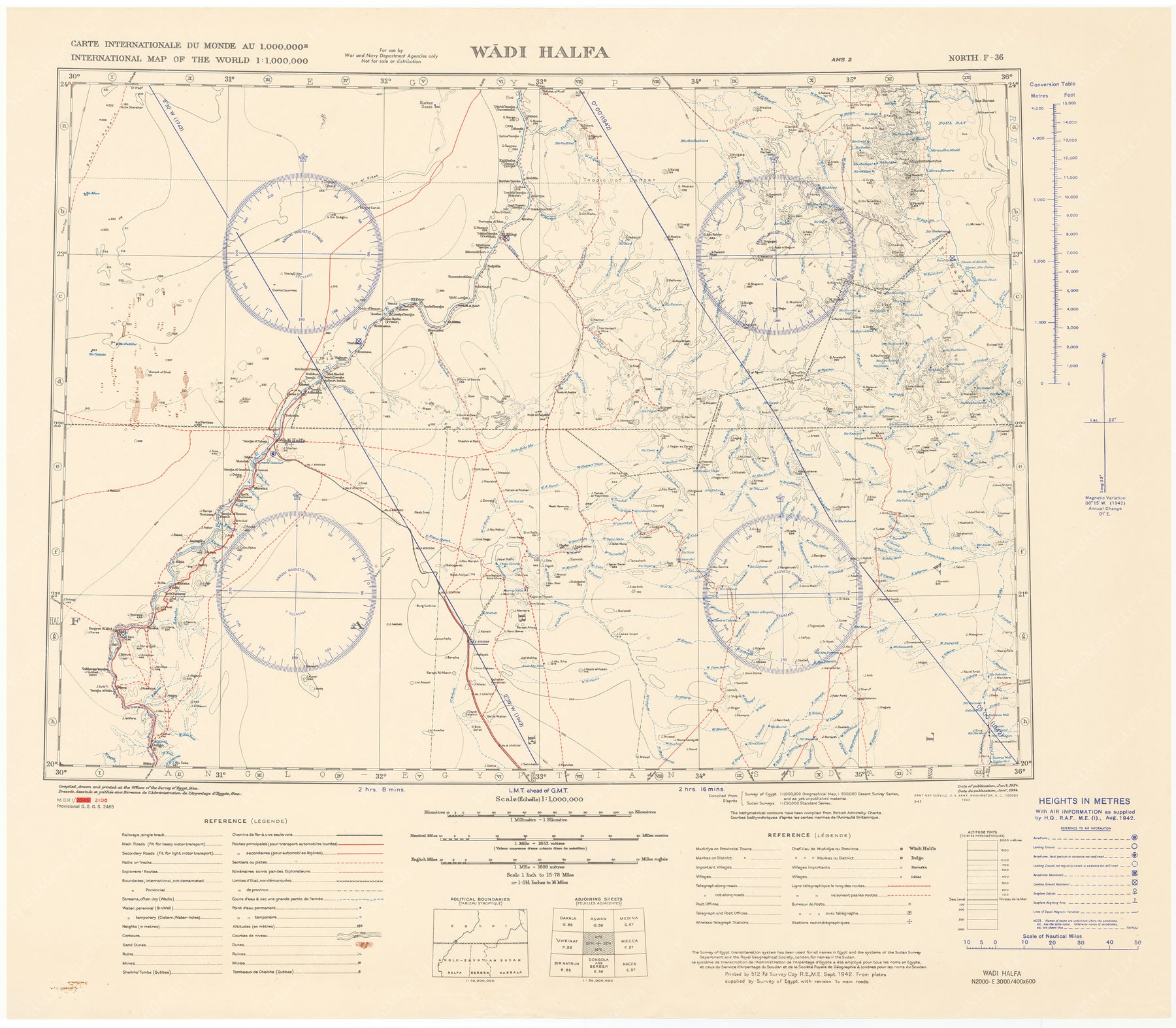 Egypt (Southern) and Sudan (Wadi Halfa Region) 1943 – WardMaps LLC