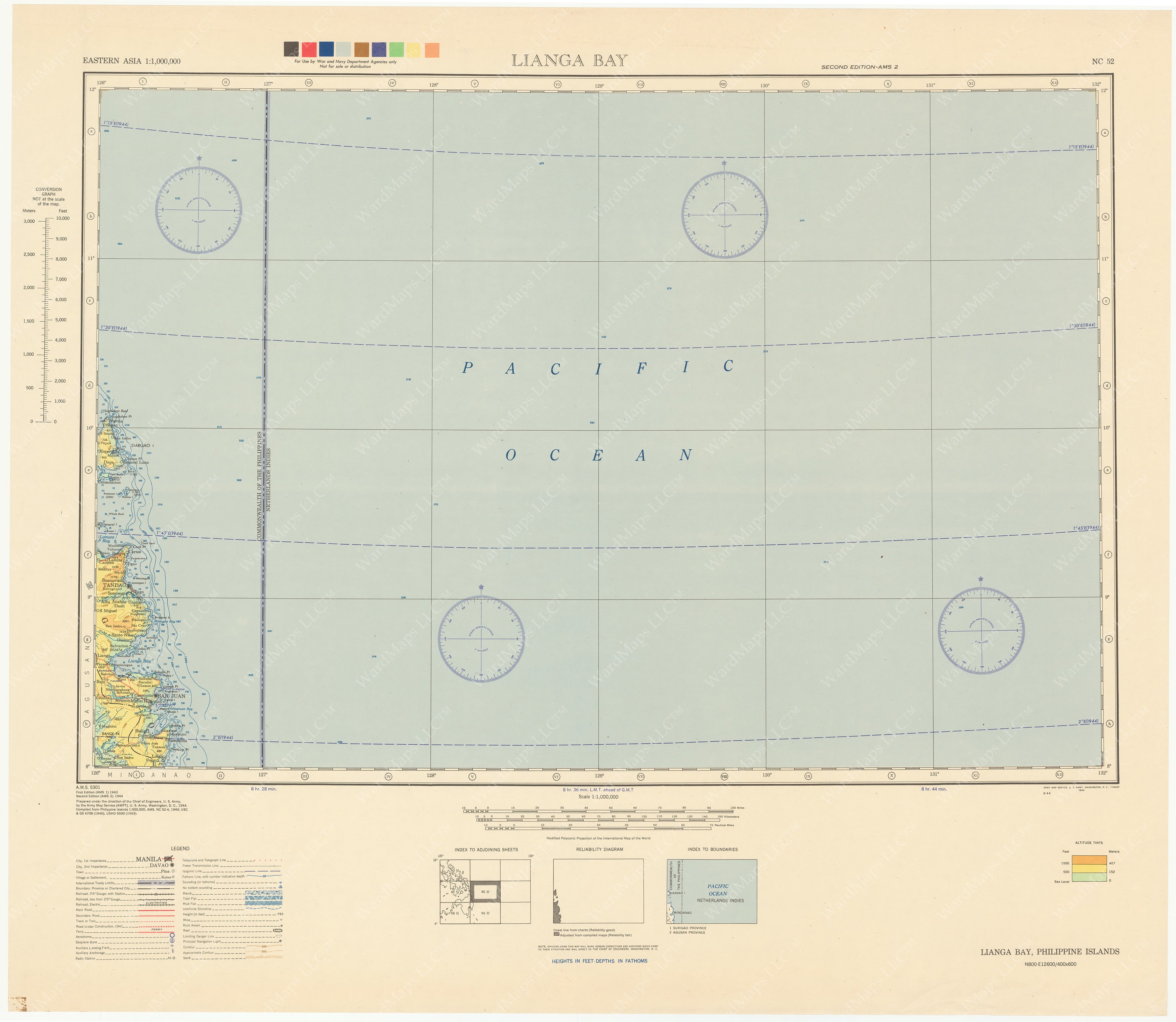 Philippines: Lianga Bay Region 1944 – WardMaps LLC
