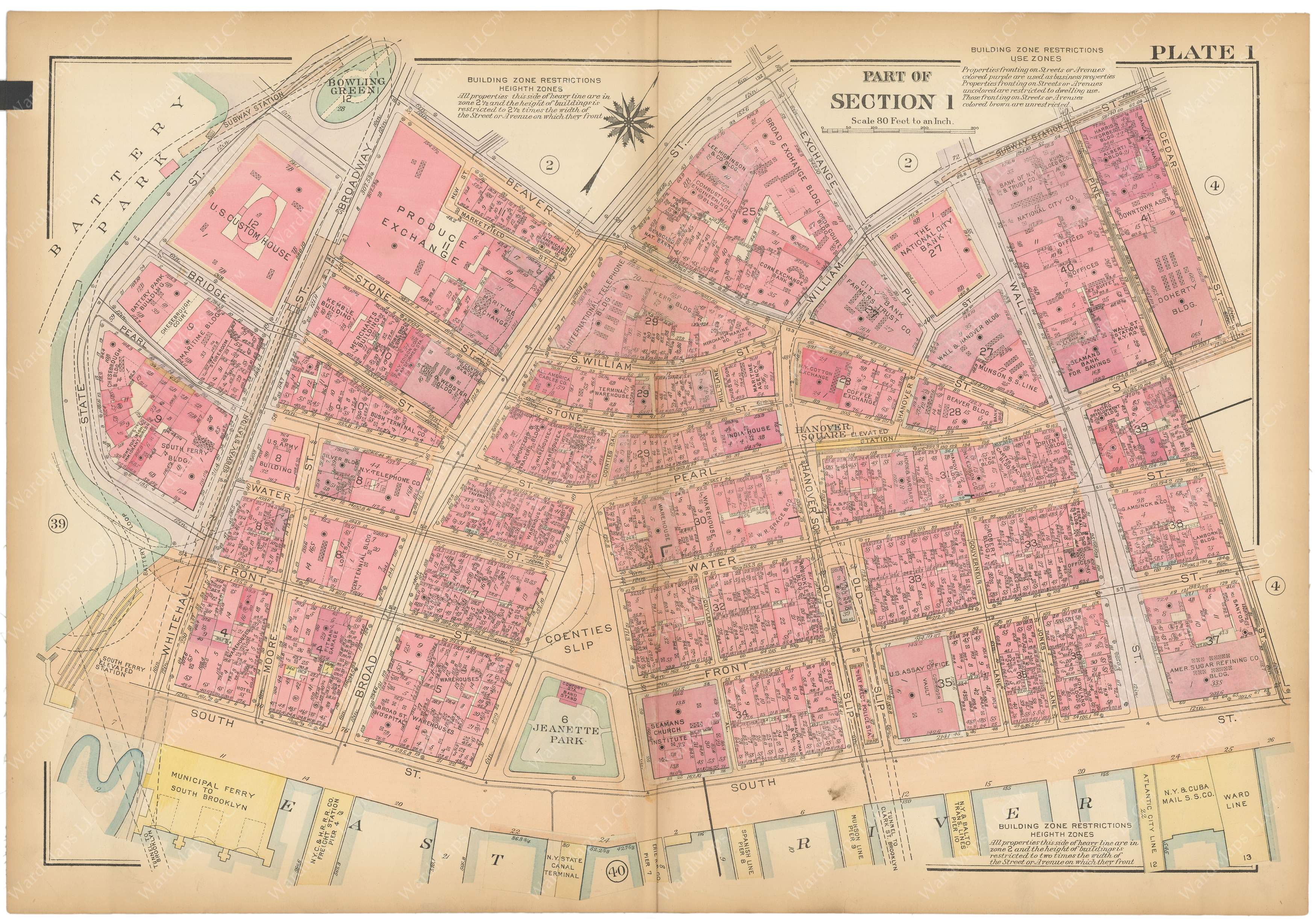 Manhattan, New York 1922 Vol. 1: Plate 001 – WardMaps LLC