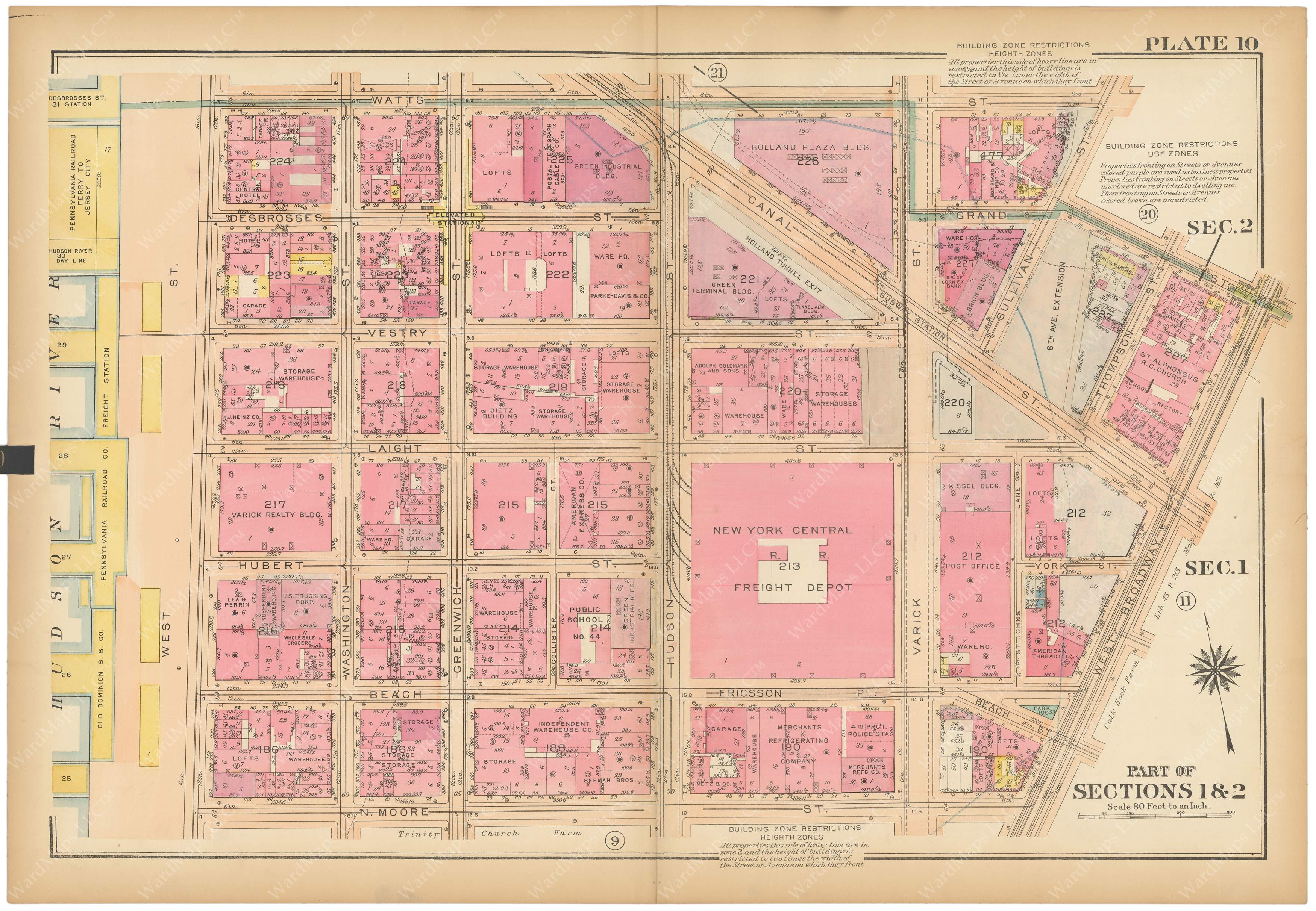 Manhattan, New York 1922 Vol. 1: Plate 010 – WardMaps LLC