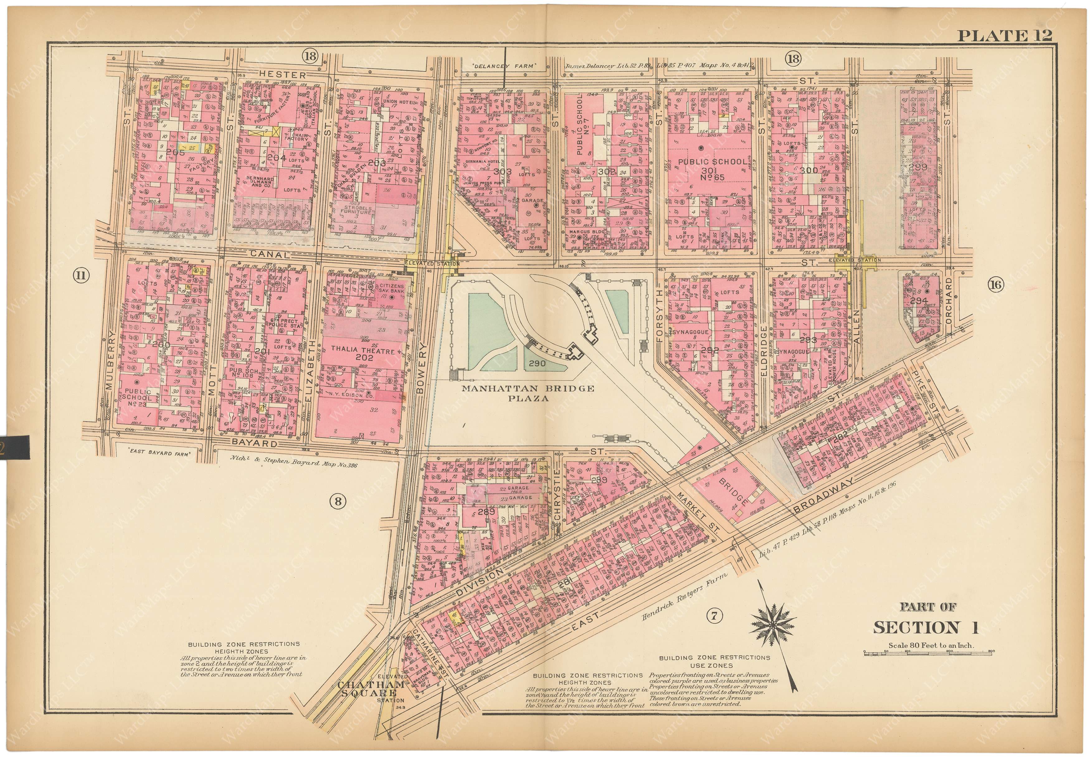 Manhattan, New York 1922 Vol. 1: Plate 012 – WardMaps LLC