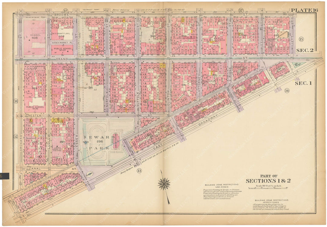 Manhattan, New York 1922 Vol. 1: Plate 016 – WardMaps LLC