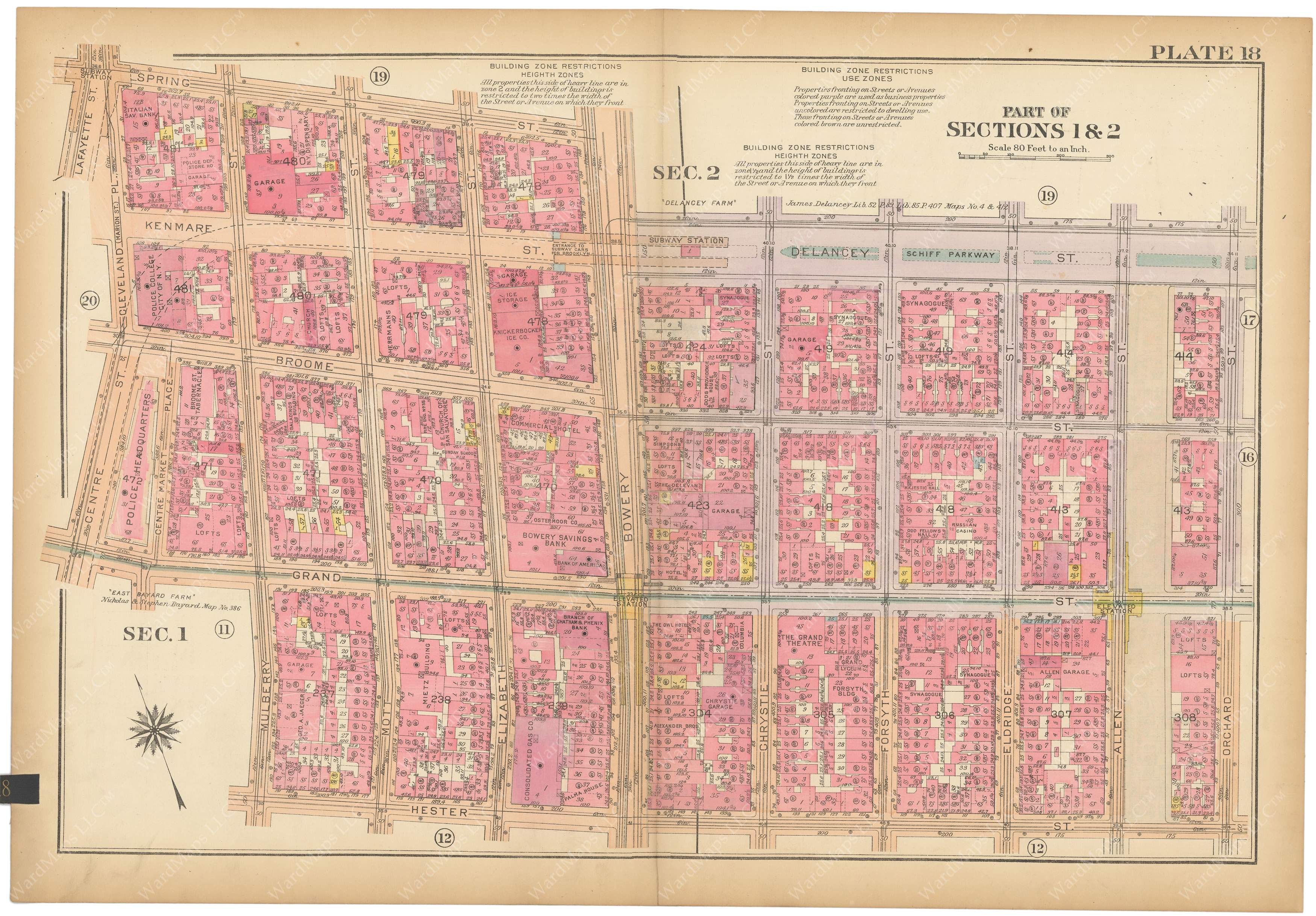 Manhattan, New York 1922 Vol. 1: Plate 018 – WardMaps LLC
