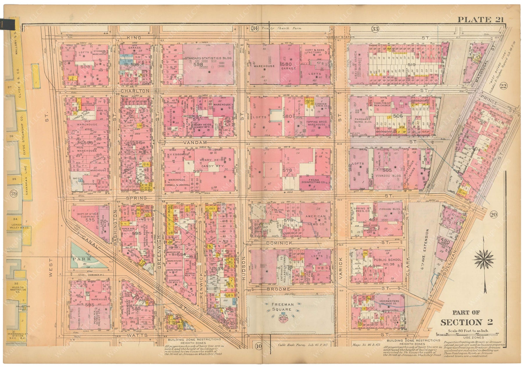 Manhattan, New York 1922 Vol. 1: Plate 021 – WardMaps LLC
