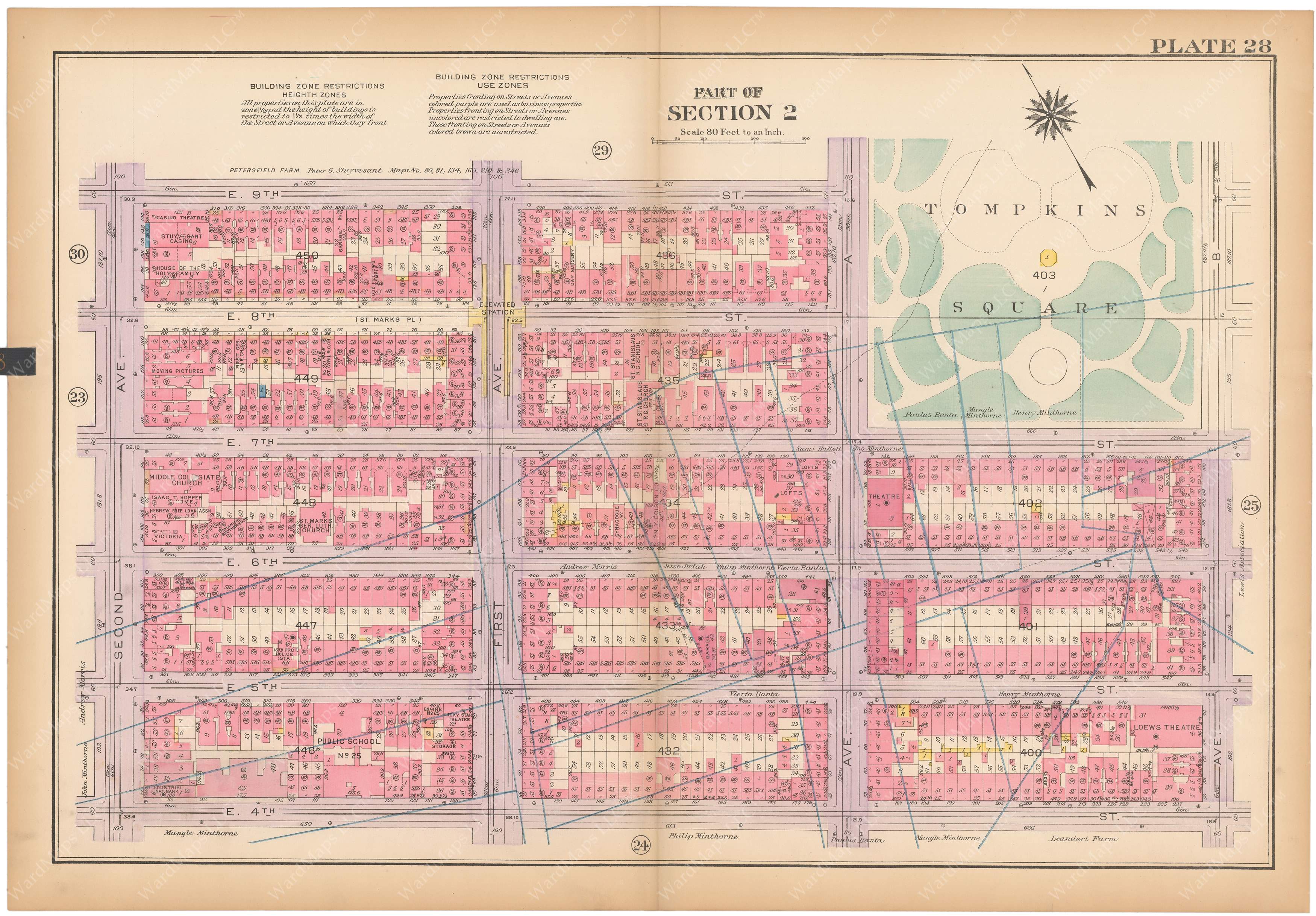Manhattan, New York 1922 Vol. 1: Plate 028 – WardMaps LLC