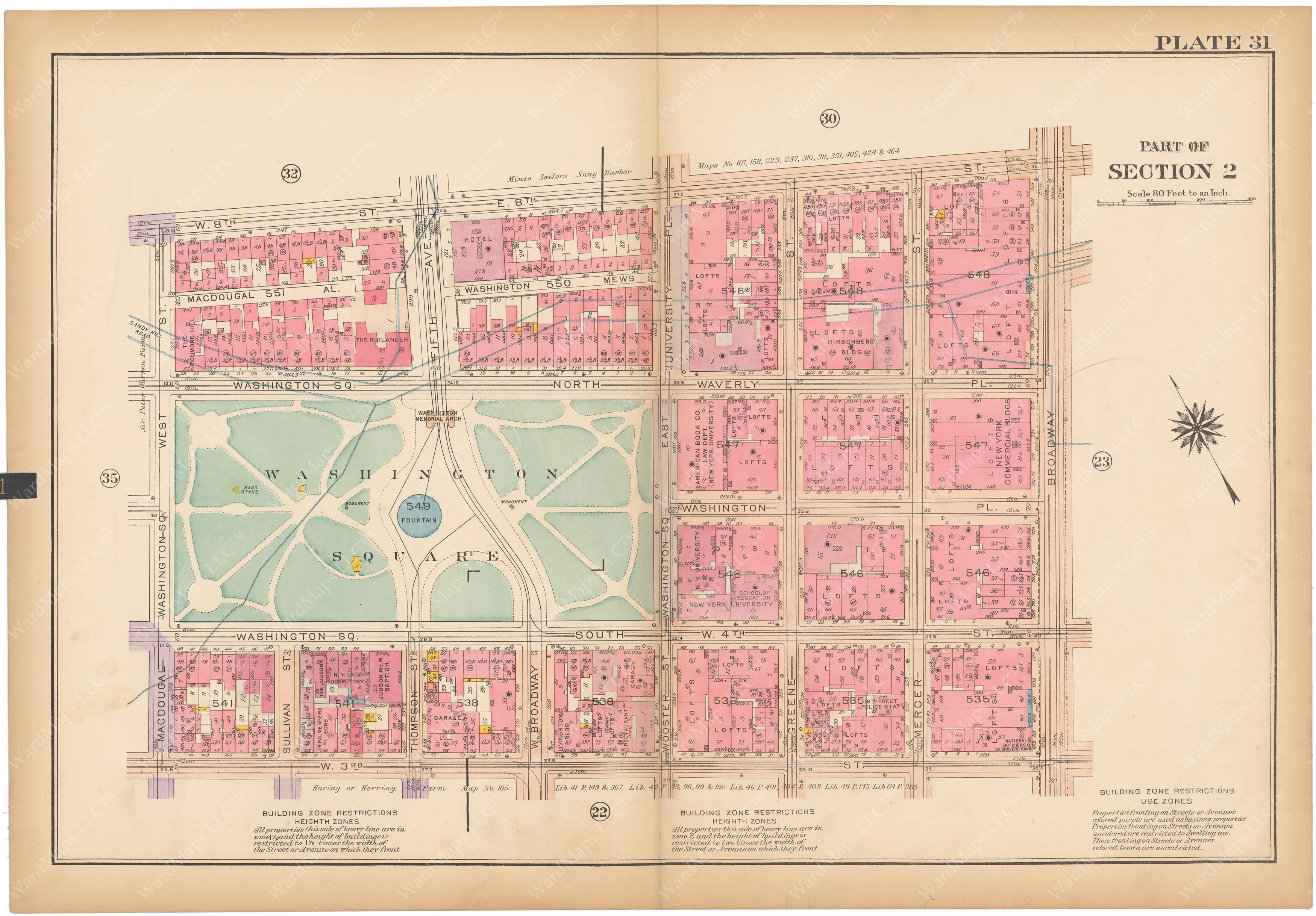 Manhattan, New York 1922 Vol. 1: Plate 031 – WardMaps LLC