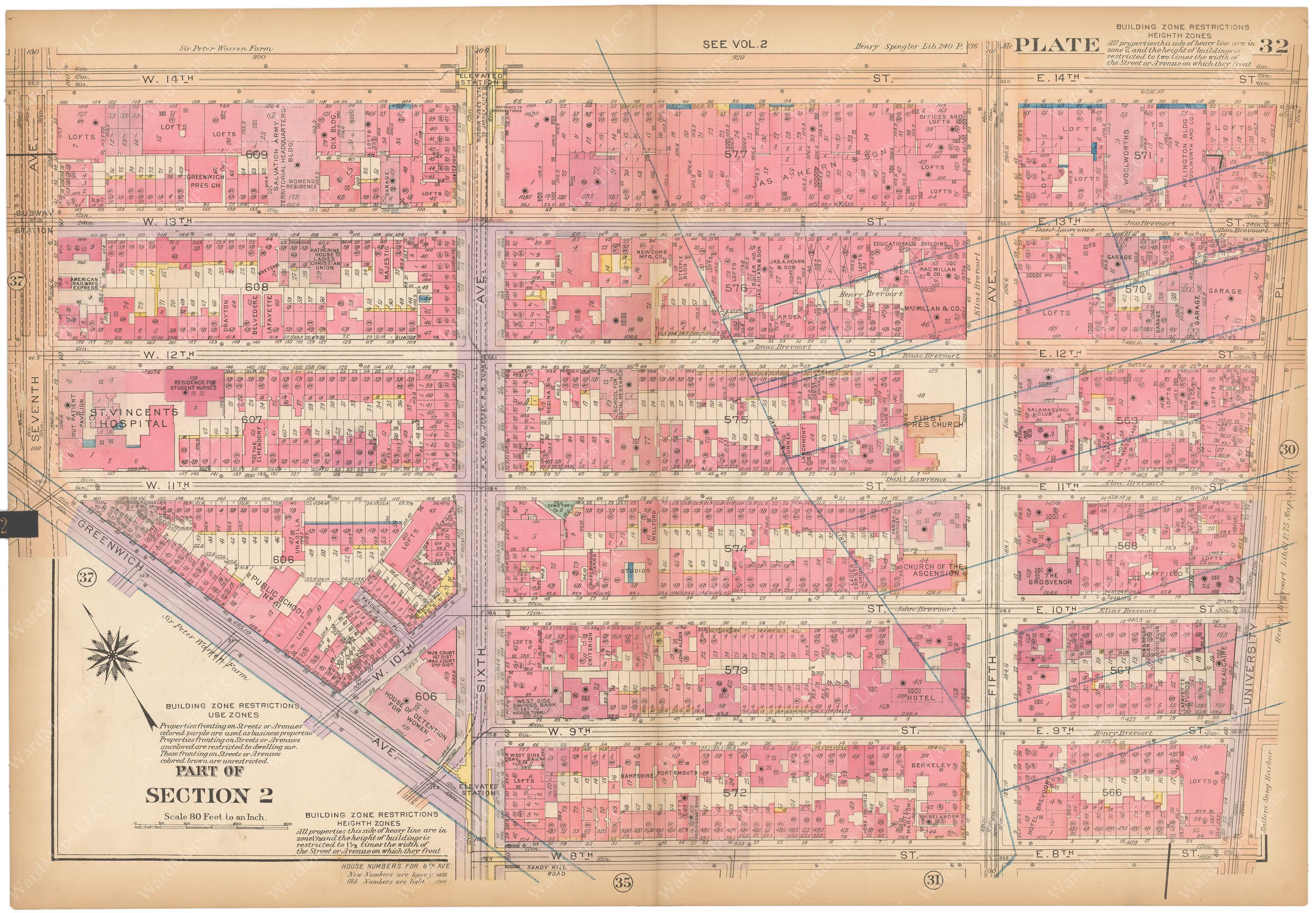 Manhattan, New York 1922 Vol. 1: Plate 032 – WardMaps LLC