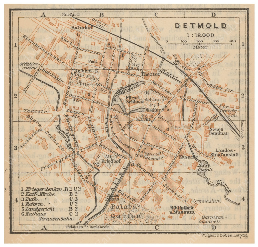 Detmold, Germany 1913 – WardMaps LLC