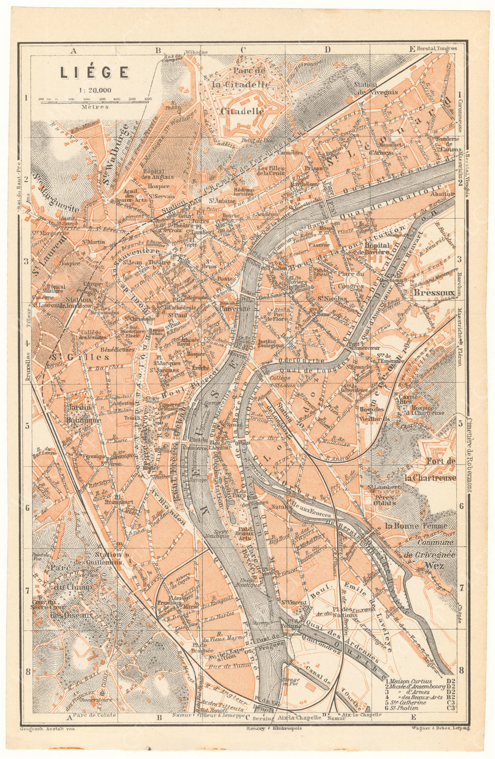 Liege, Belgium 1910 – WardMaps LLC
