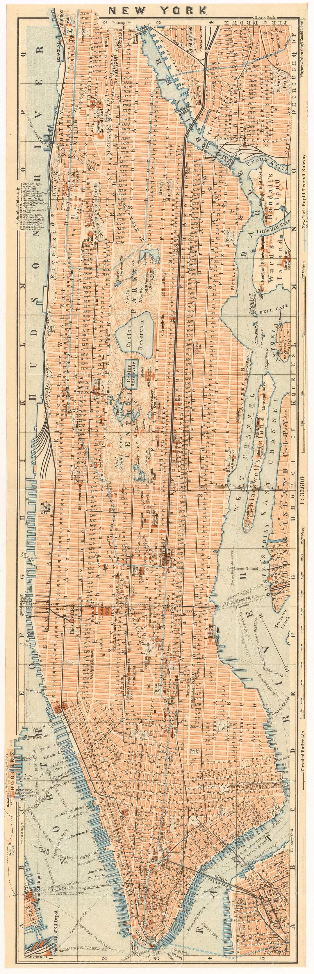 New York, New York 1909: Manhattan – WardMaps LLC