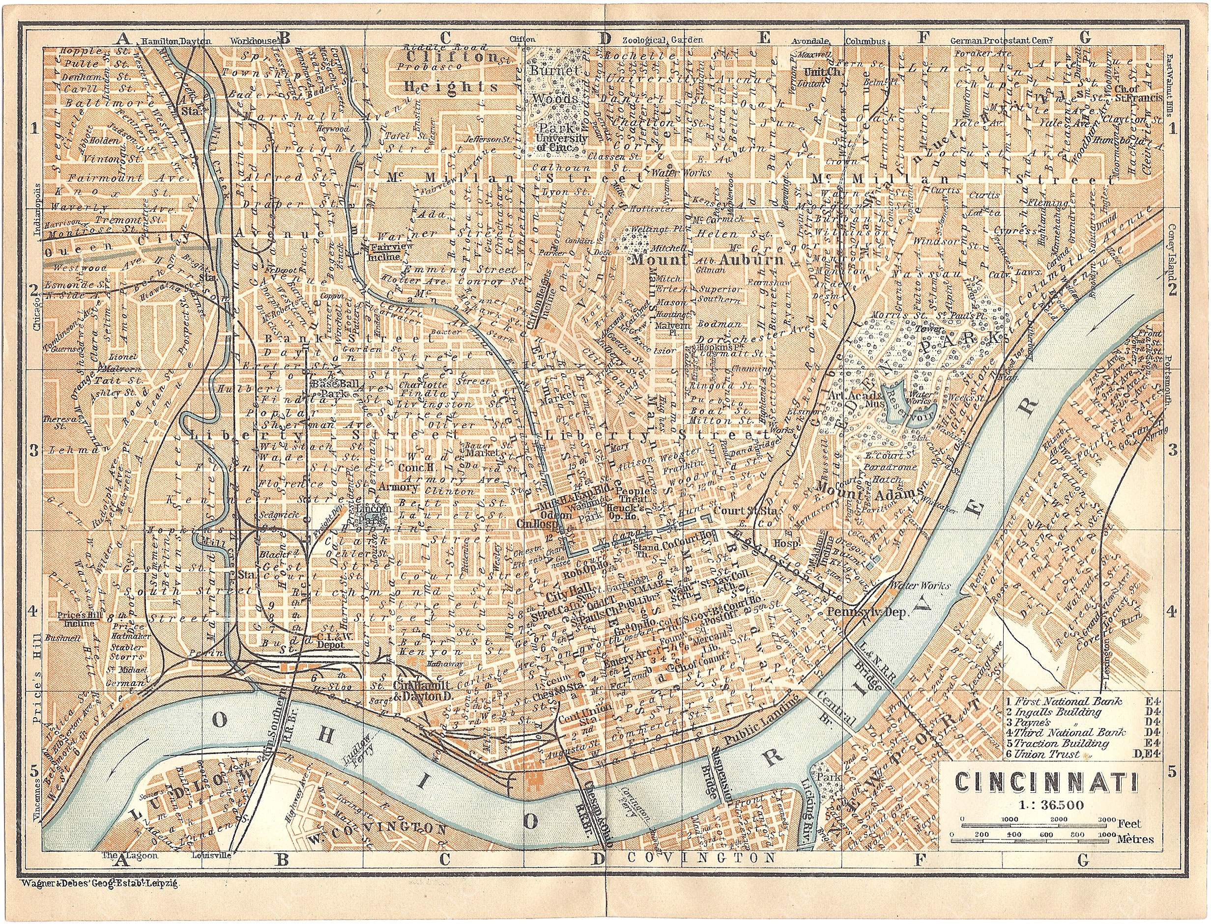 Cincinnati, Ohio 1909 – WardMaps LLC