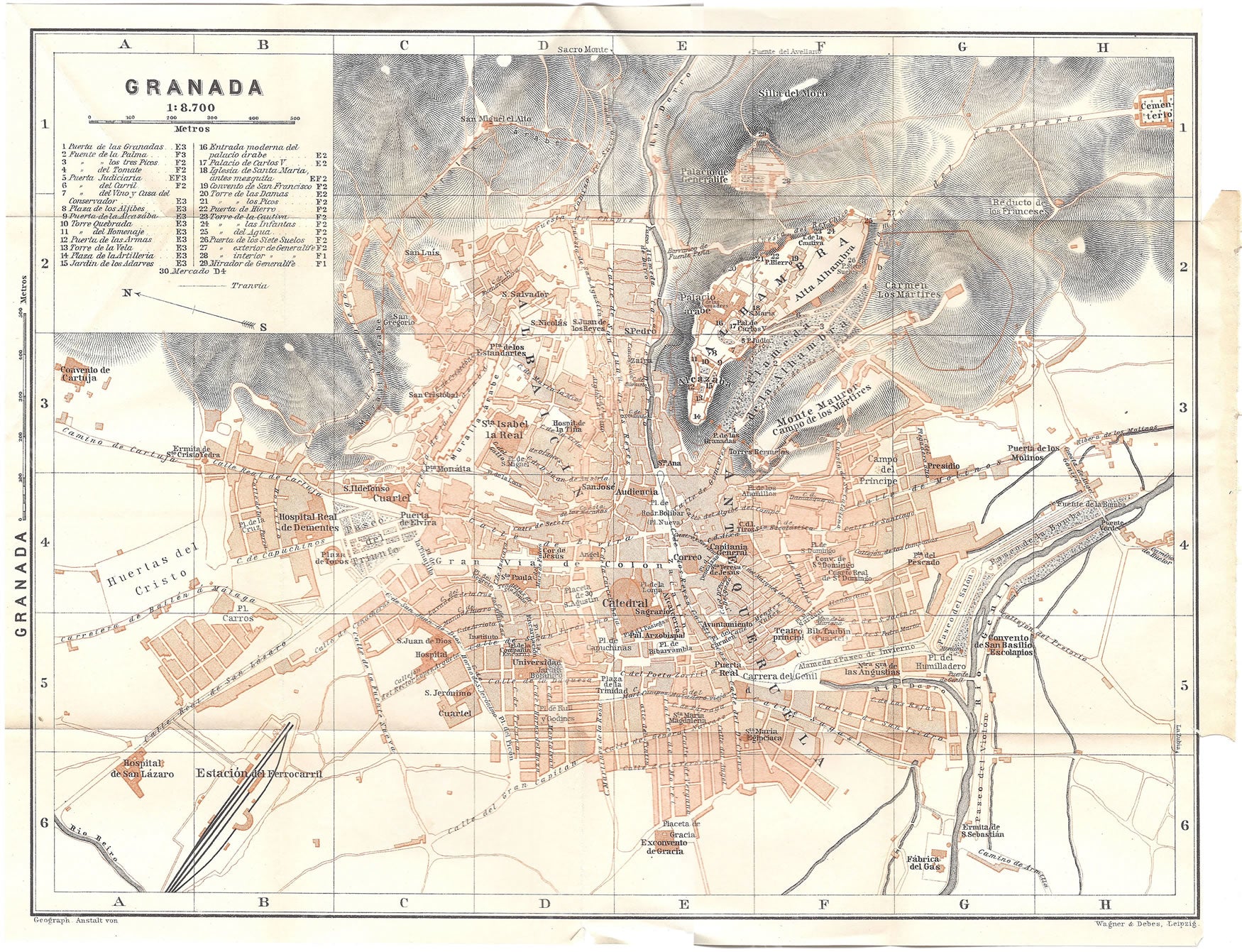 Granada, Spain 1908 – WardMaps LLC