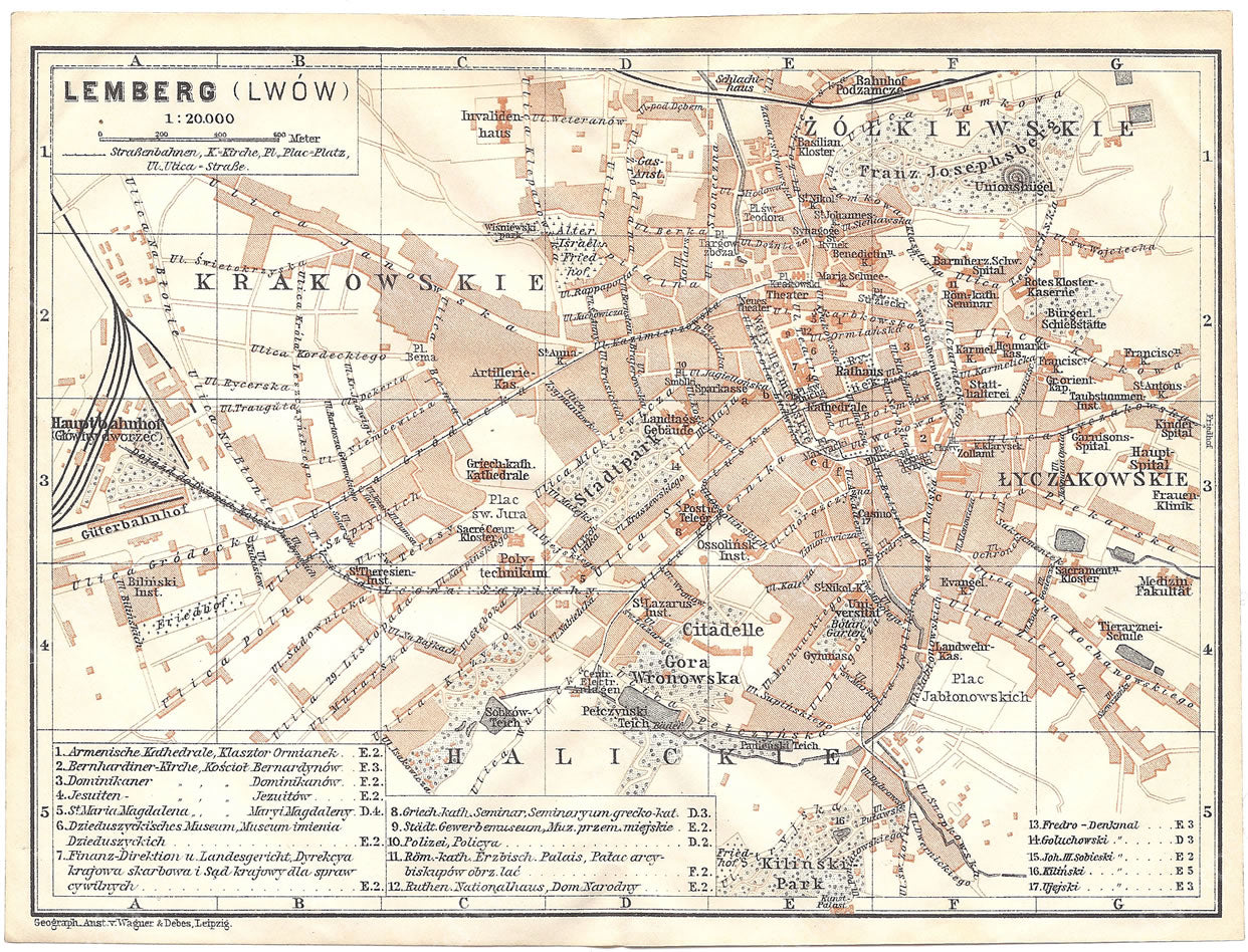 Lviv, Ukraine 1905 – WardMaps LLC