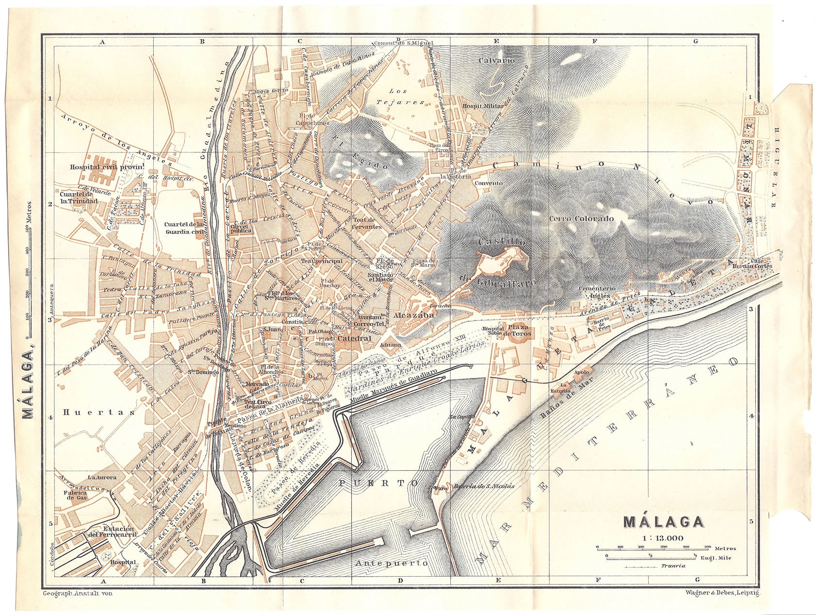 Malaga, Spain 1908 – WardMaps LLC